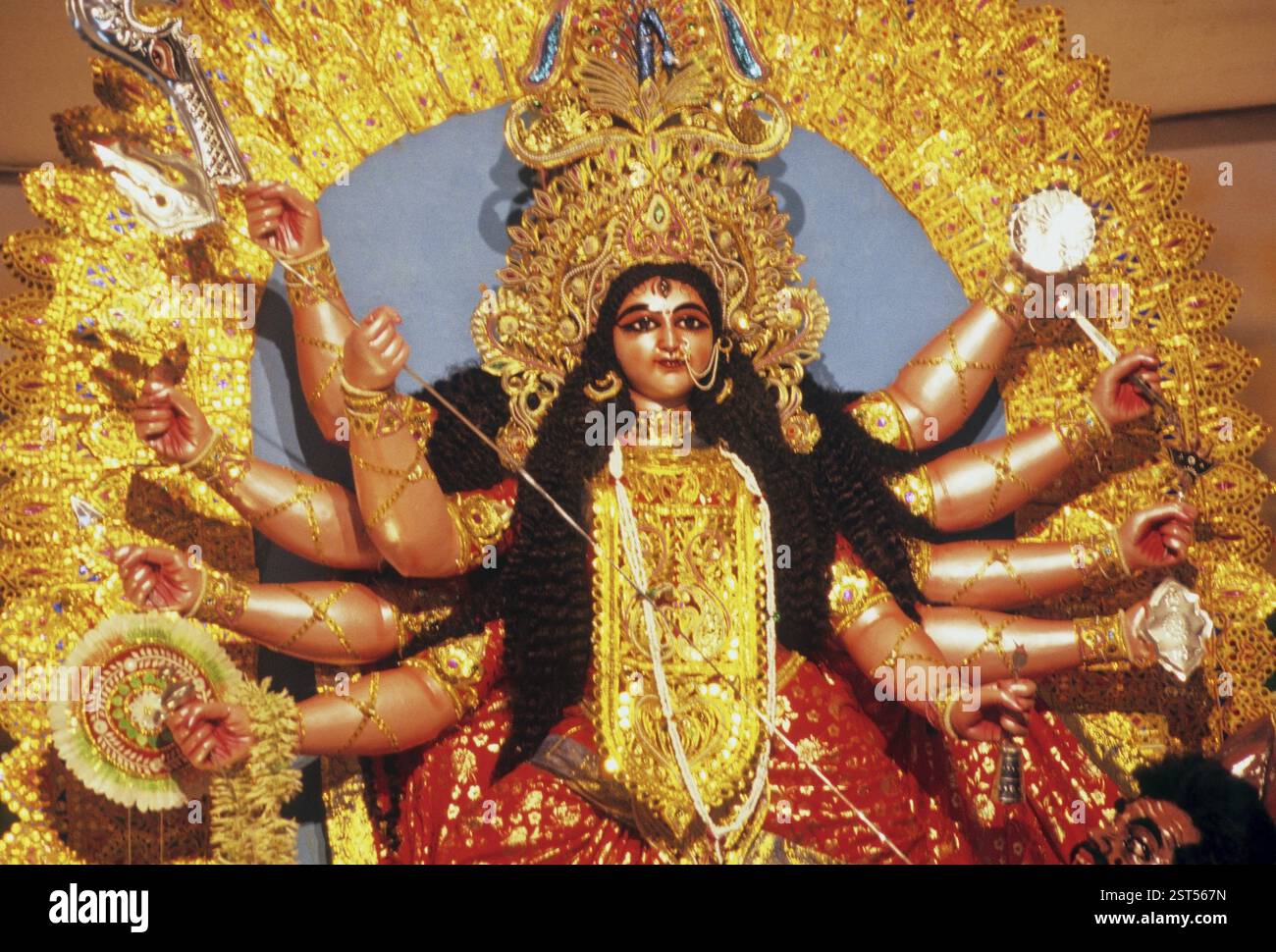Goddess durga idol mumbai maharashtra hi-res stock photography and ...