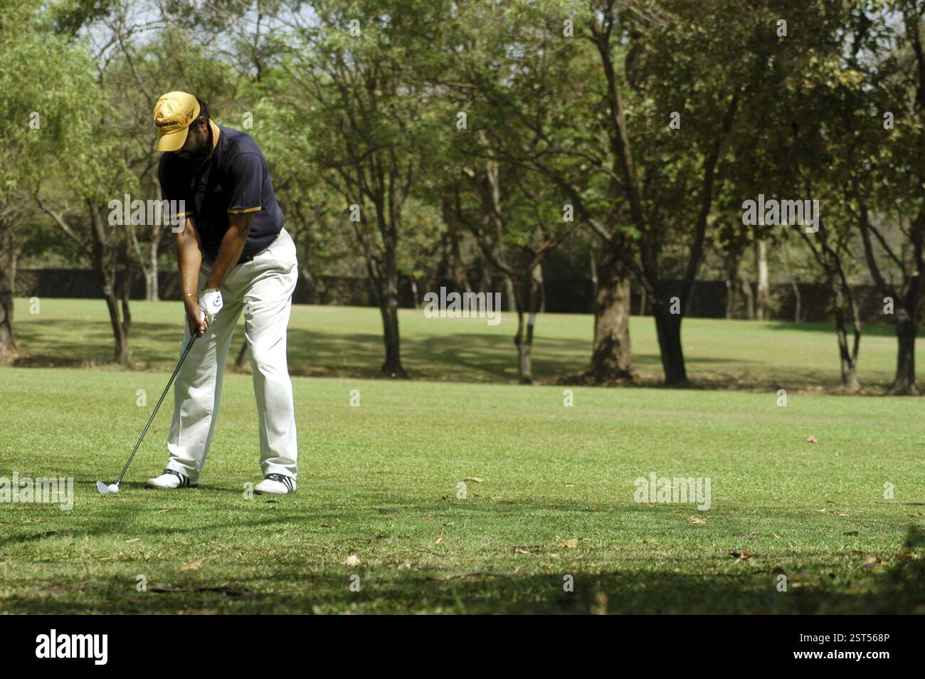A golfer playing golf at BPGC (Bombay Presidency Golf Club), Chembur ...