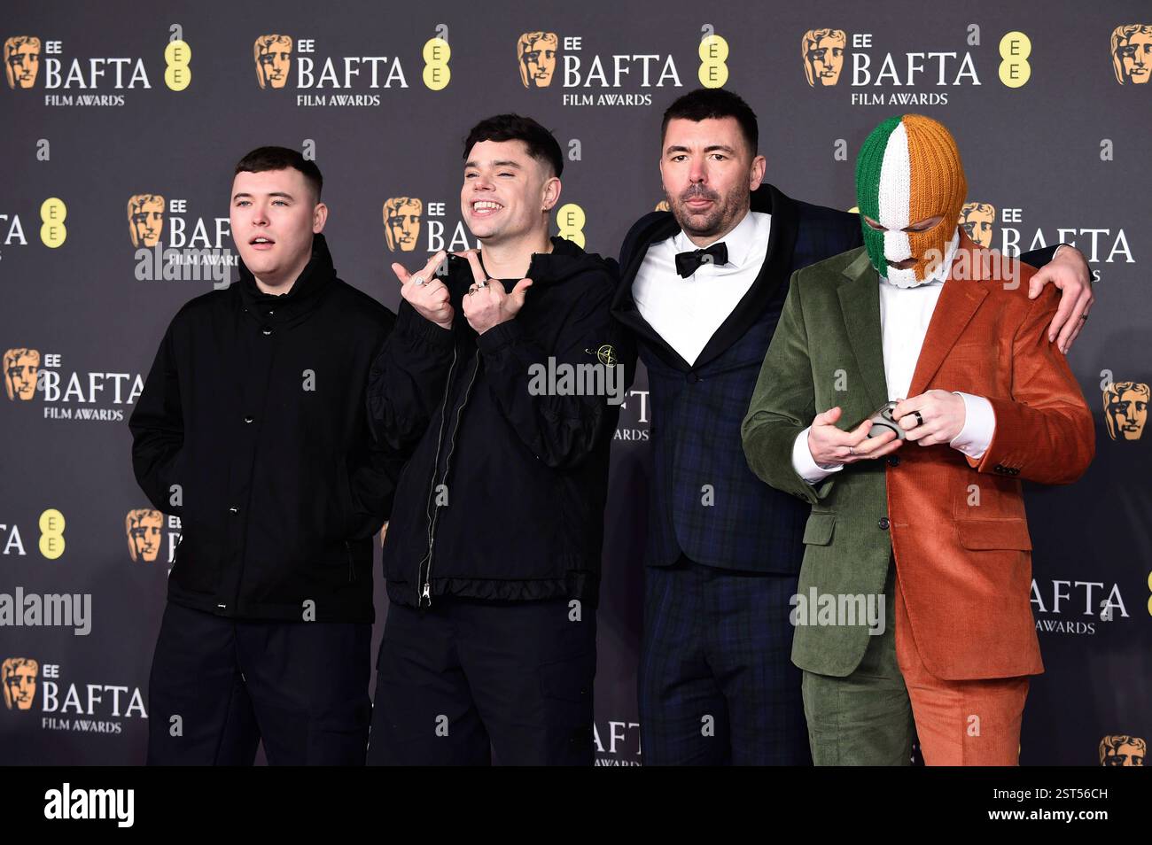 Moglai Bap, Mo Chara, Rich Peppiatt und Dj Provai of Kneecap bei der ...