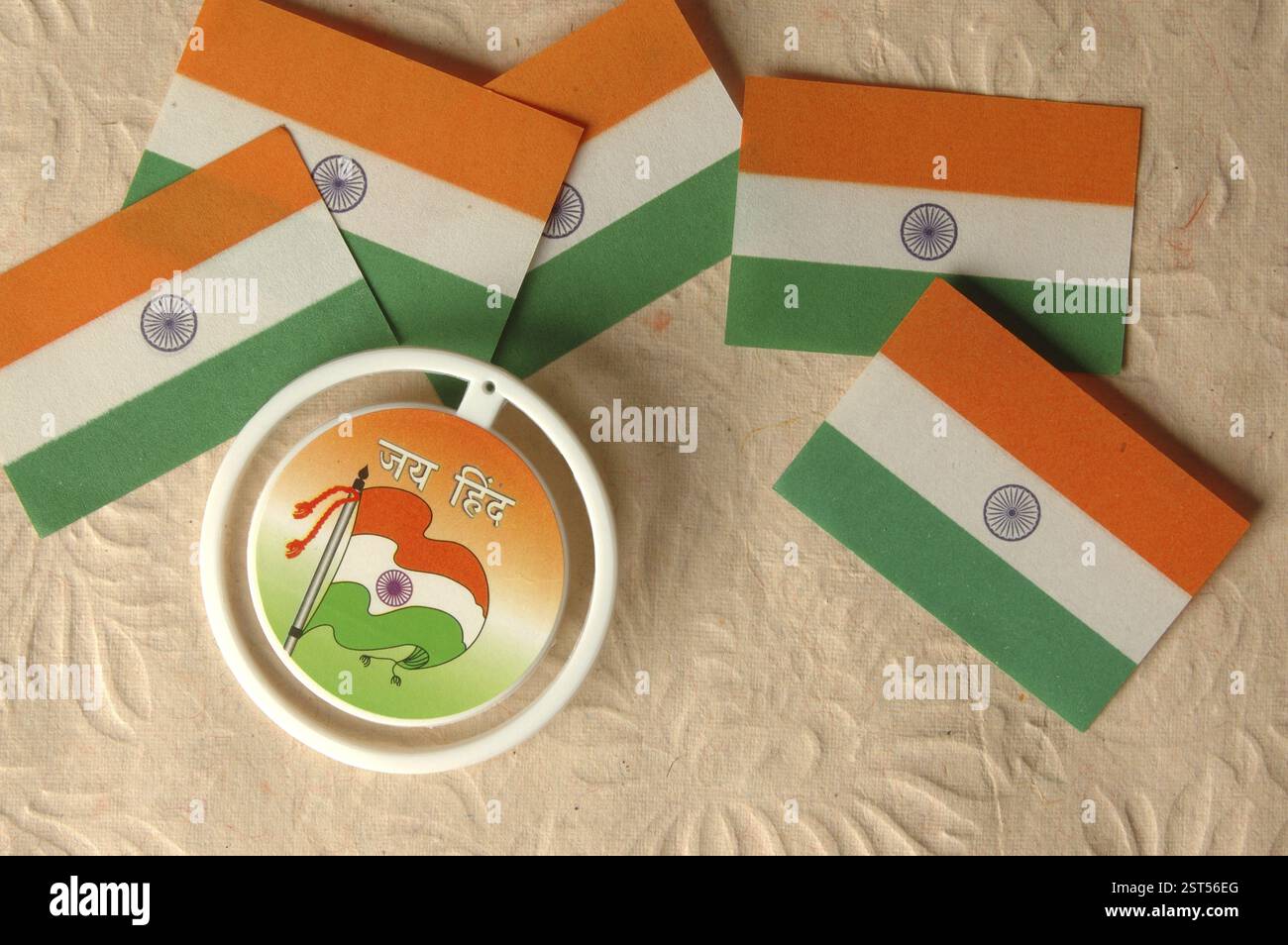 Badge printed with Indian Flag Jai Hind Tiranga India Flag Printed on ...