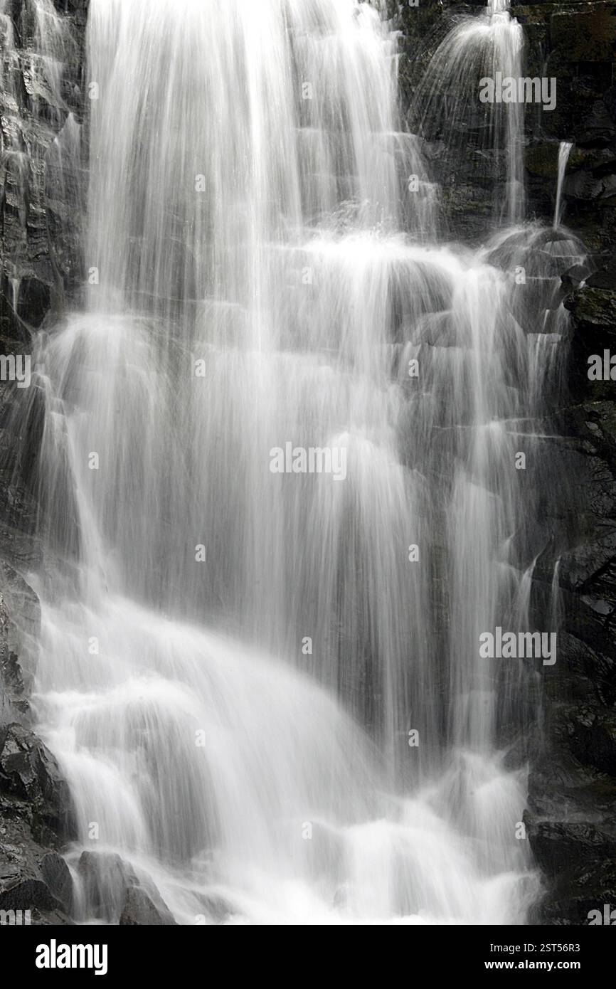 Waterfall in the Western Ghats in monsoon, Maharashtra, India, Asia ...