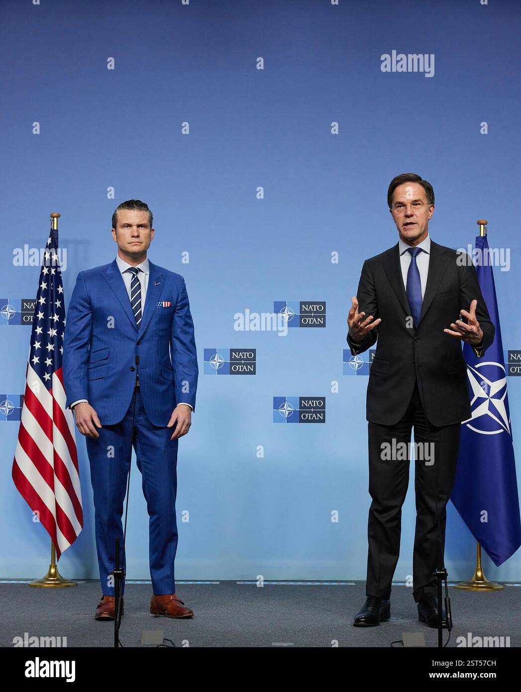 MUNICH, GERMANY - 13 February 2025 - NATO Secretary General Mark Rutte ...