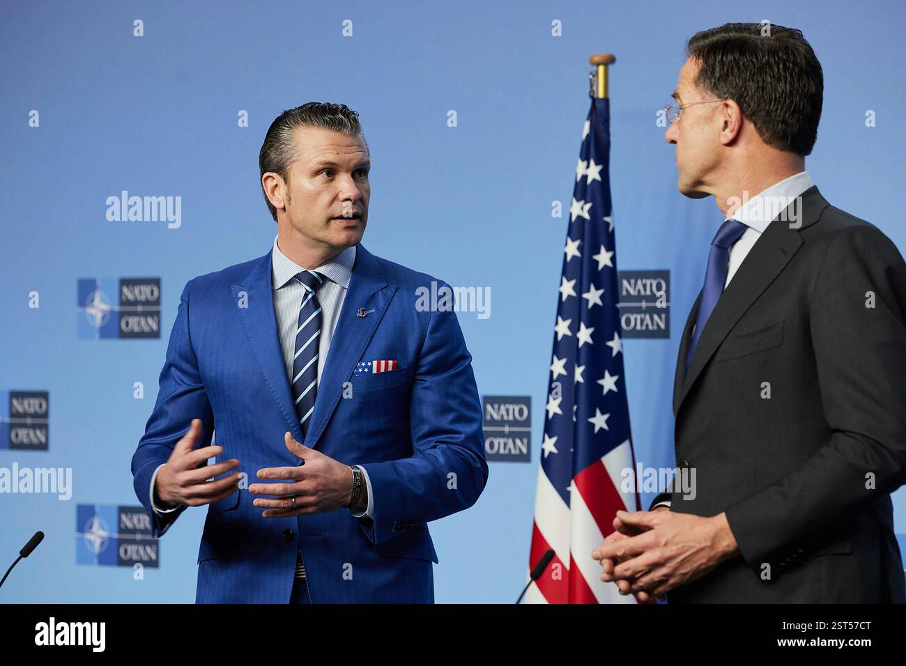 MUNICH, GERMANY - 13 February 2025 - NATO Secretary General Mark Rutte ...