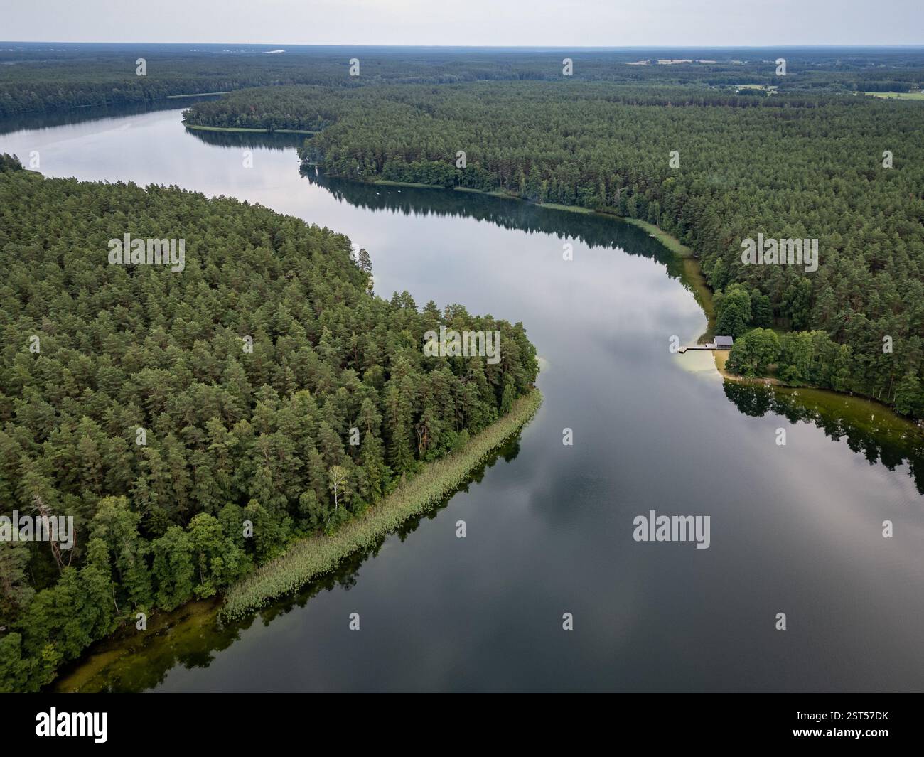 Lake Aviris in Druskininkai Municipality, Alytus County of Lithuania ...