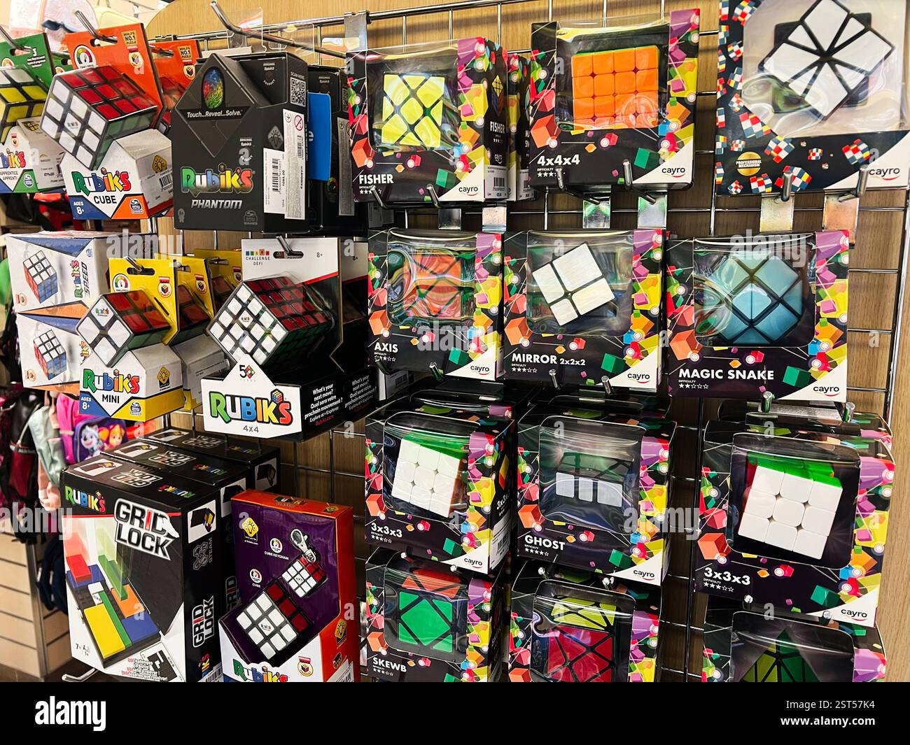 Lviv, Ukraine - February 16, 2025: Assorted puzzles and brain teasers ...