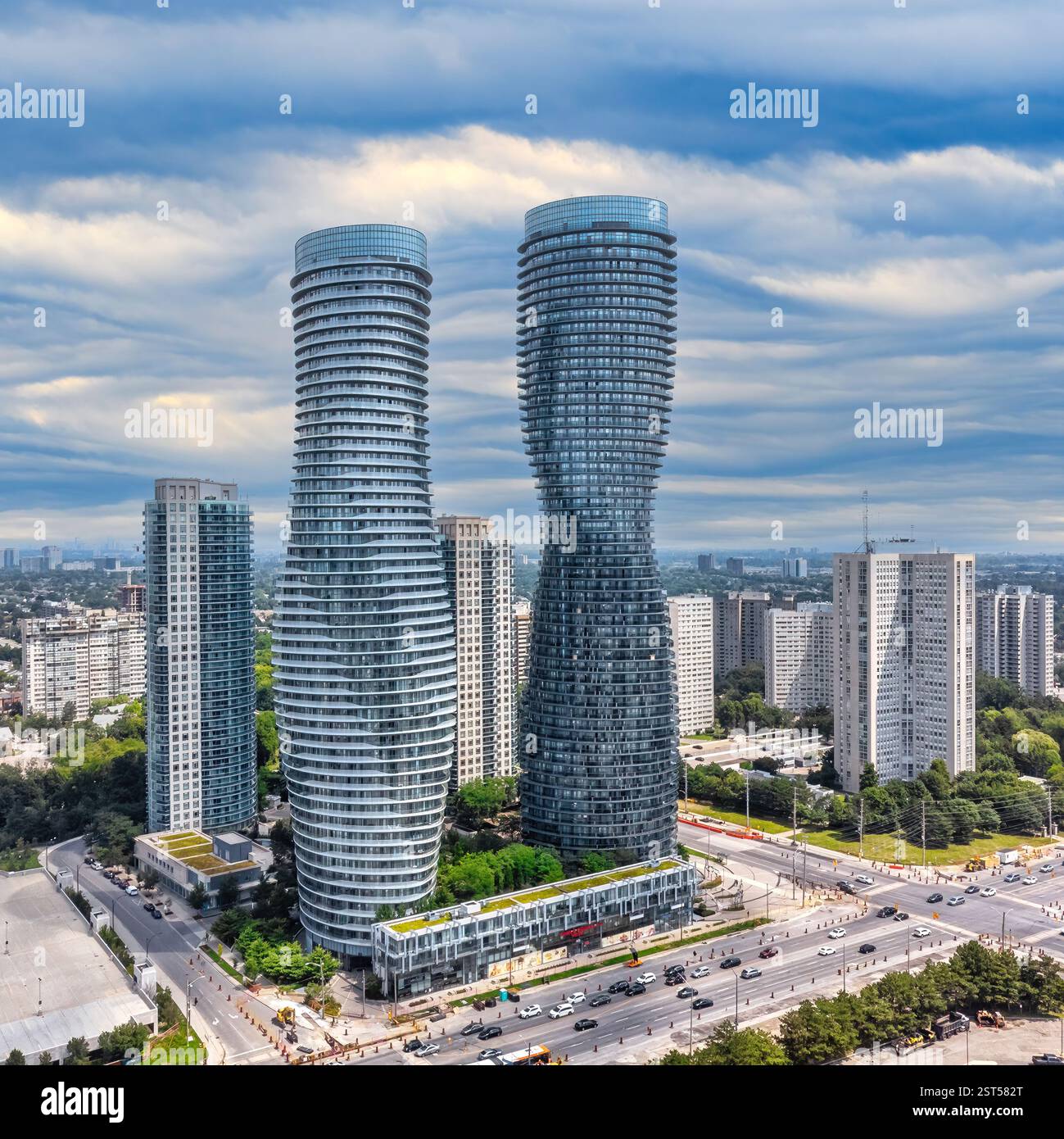 Mississauga, Canada - August 10, 2023: Modern apartment building named ...