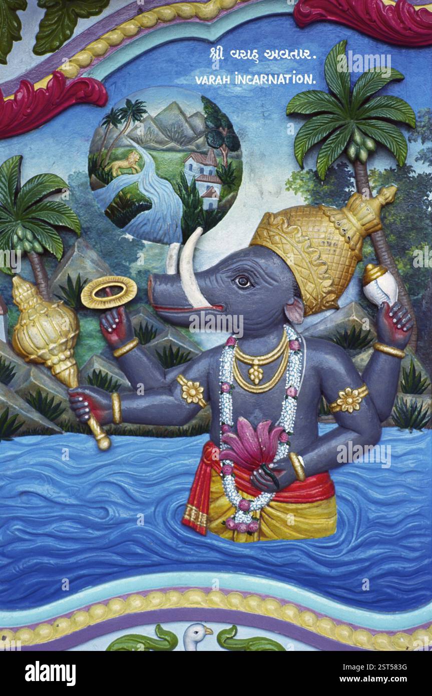 Hindu god Varah incarnation, Mombassa, Kenya, Africa Stock Photo - Alamy
