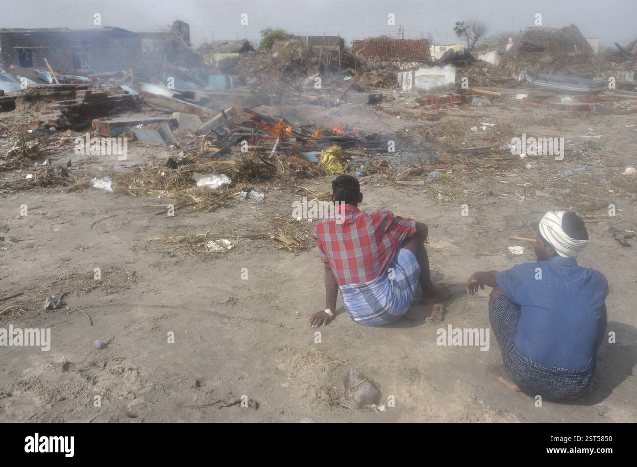 Damage, Natural Disaster Tsunami Earthquake on Sea Floor, Nagapattinum ...