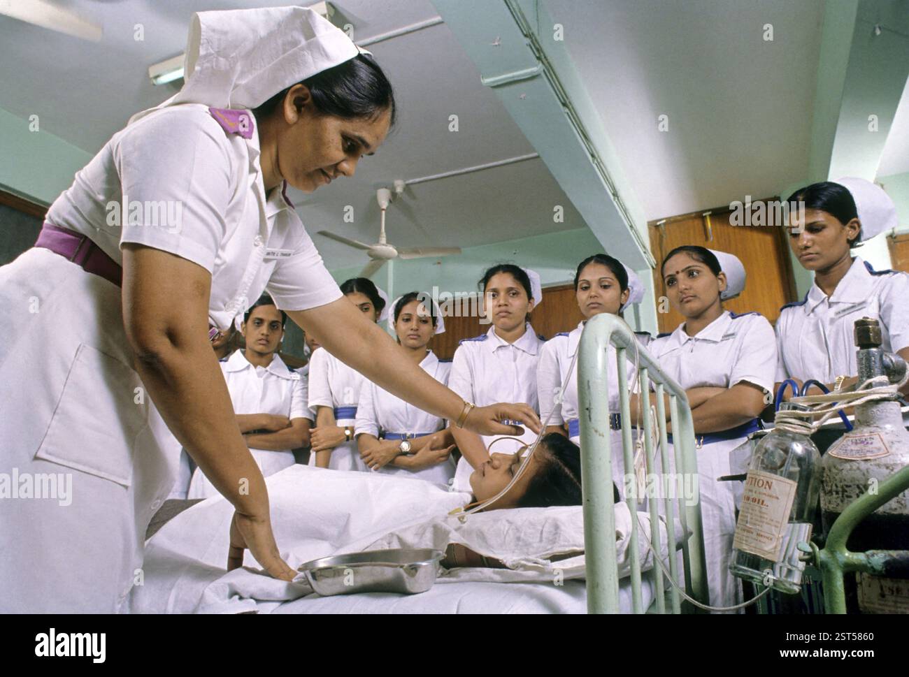 Hospital, nurse training, india Stock Photo - Alamy
