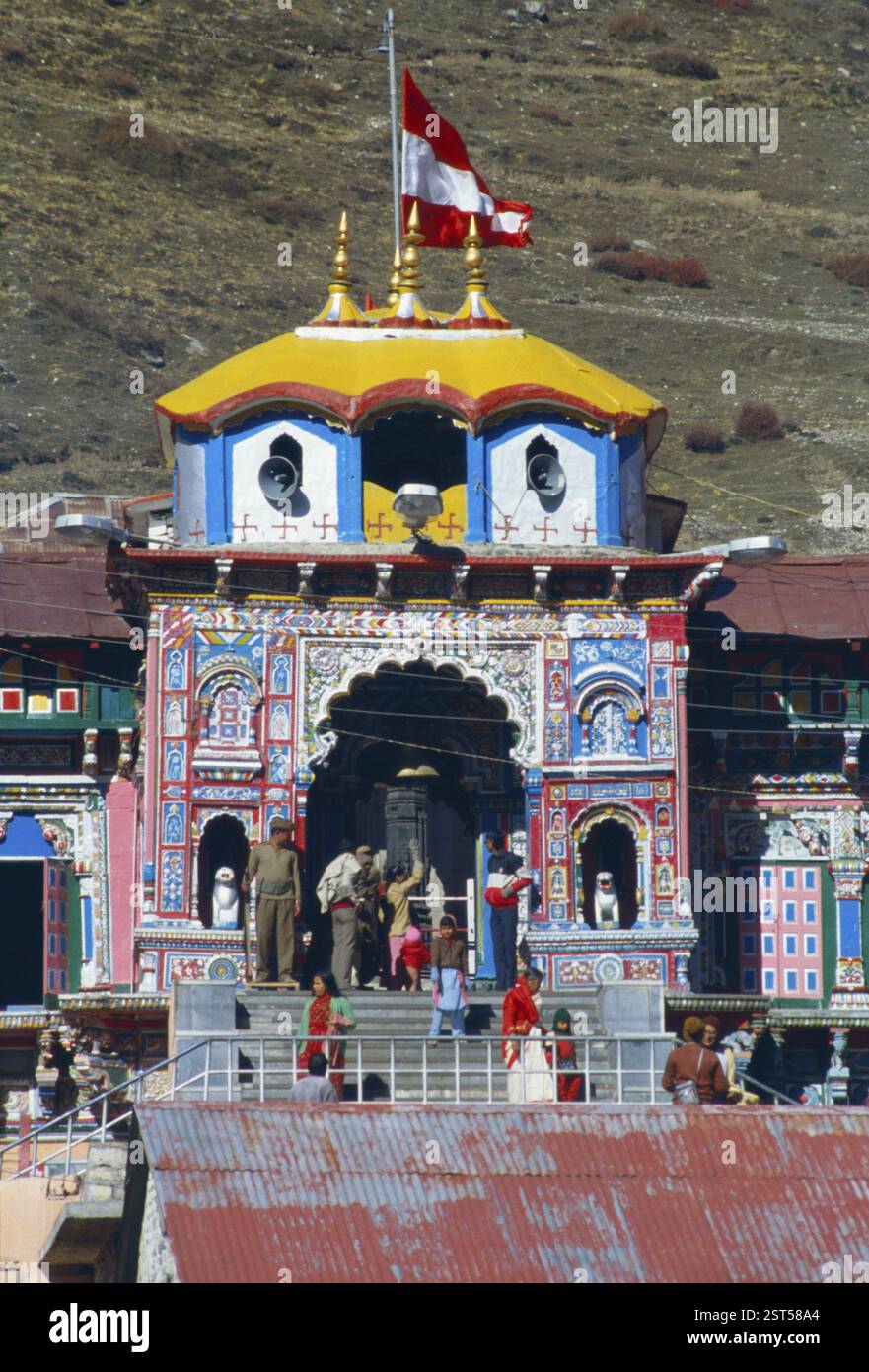 Badrinath temple in uttarakhand India, Asia Stock Photo - Alamy