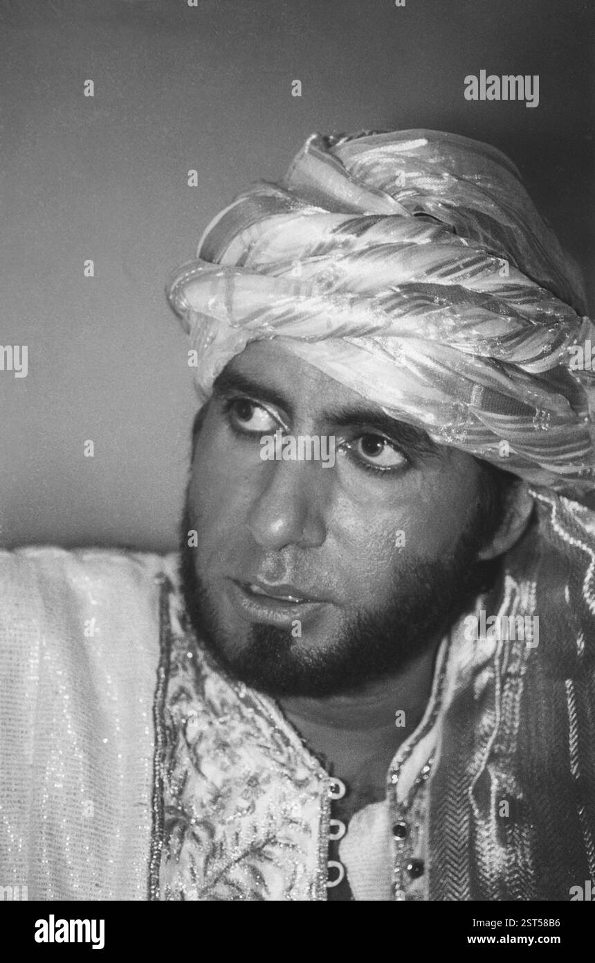 South Asian, Indian Bollywood Film Star Actor Amitabh Bachchan shot ...