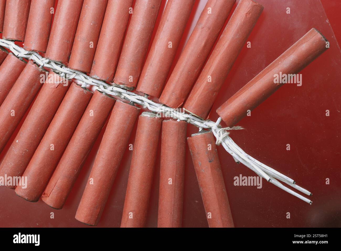 Firecrackers showing fuse Stock Photo - Alamy