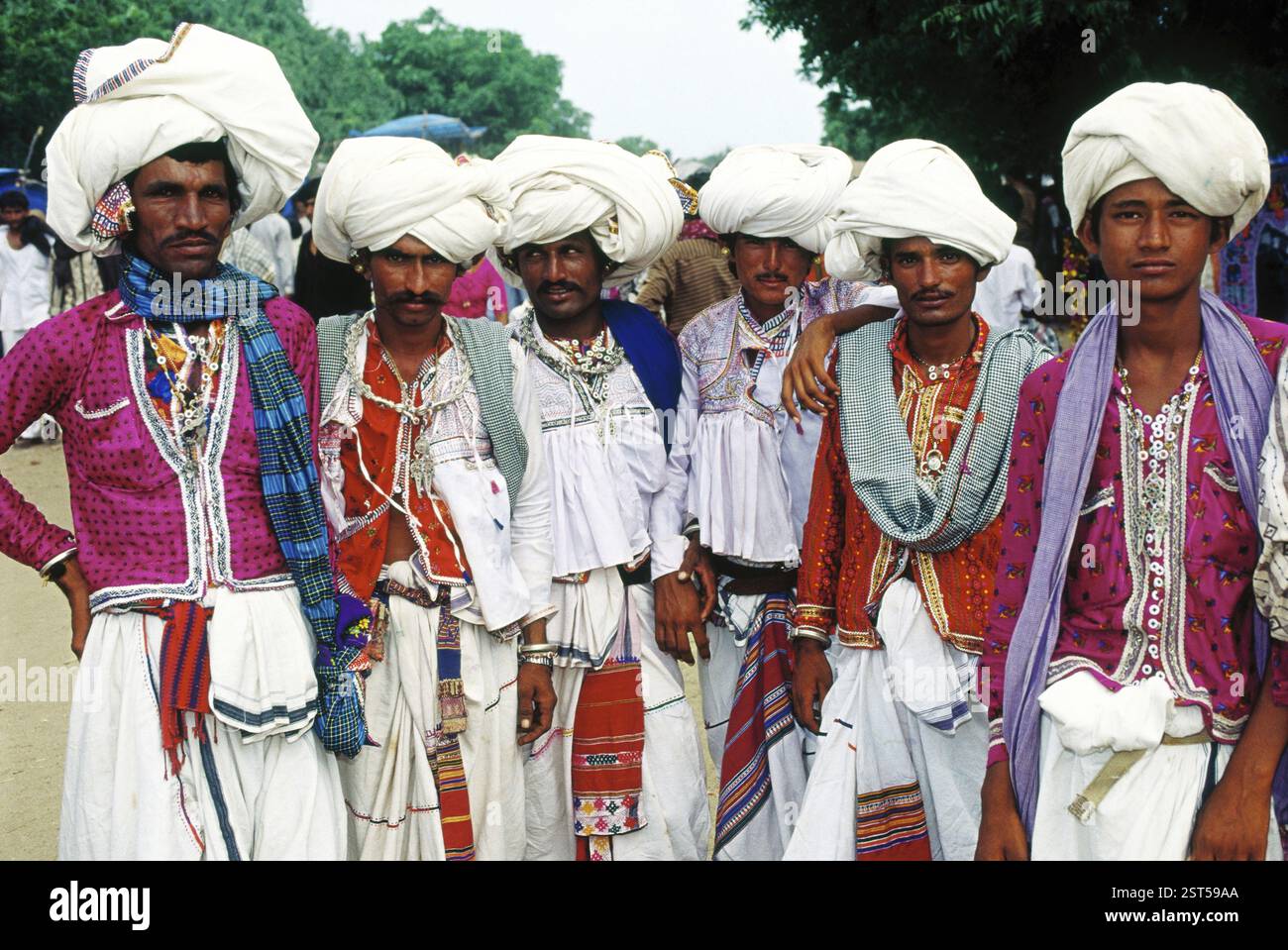 Rabari men at Ravechi fair, Bhuj, Gujarat, India, Asia Stock Photo - Alamy