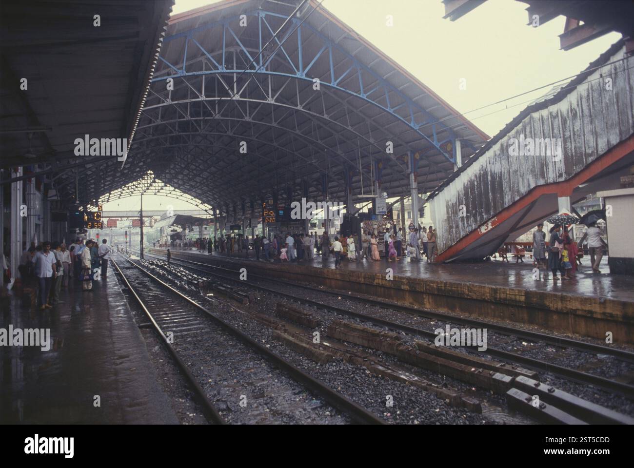 Railway Station, Bandra, Bombay Mumbai, Maharashtra, India, Asia Stock ...