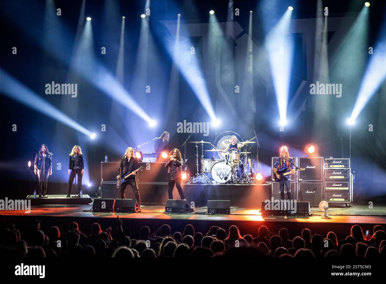 Oslo, Norway. 16th, February 2025. The Norwegian heavy metal band TNT ...