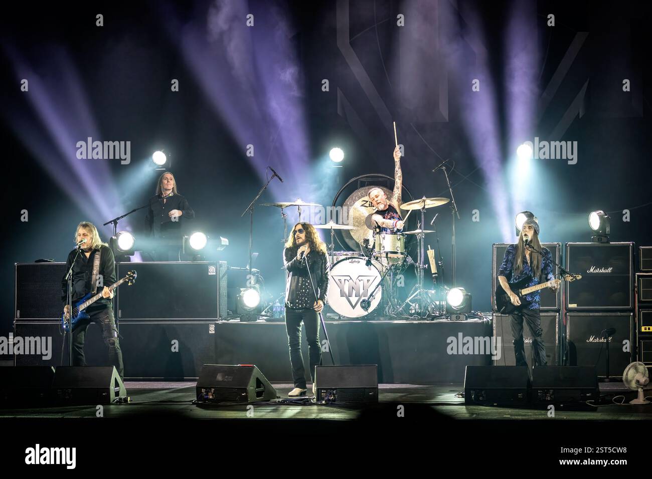 Oslo, Norway. 16th, February 2025. The Norwegian heavy metal band TNT ...
