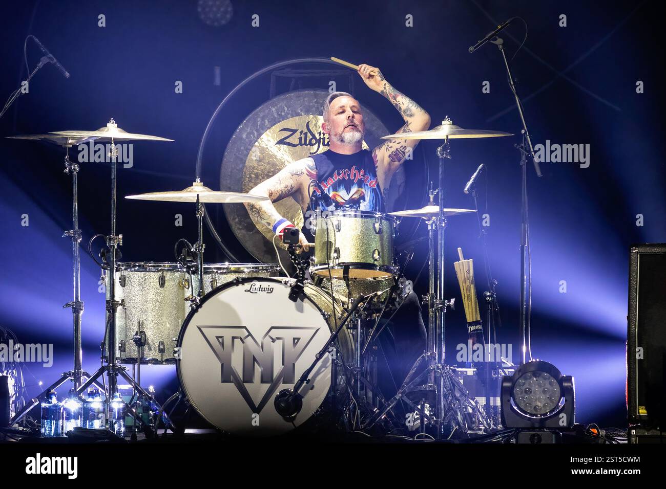 Oslo, Norway. 16th, February 2025. The Norwegian heavy metal band TNT ...