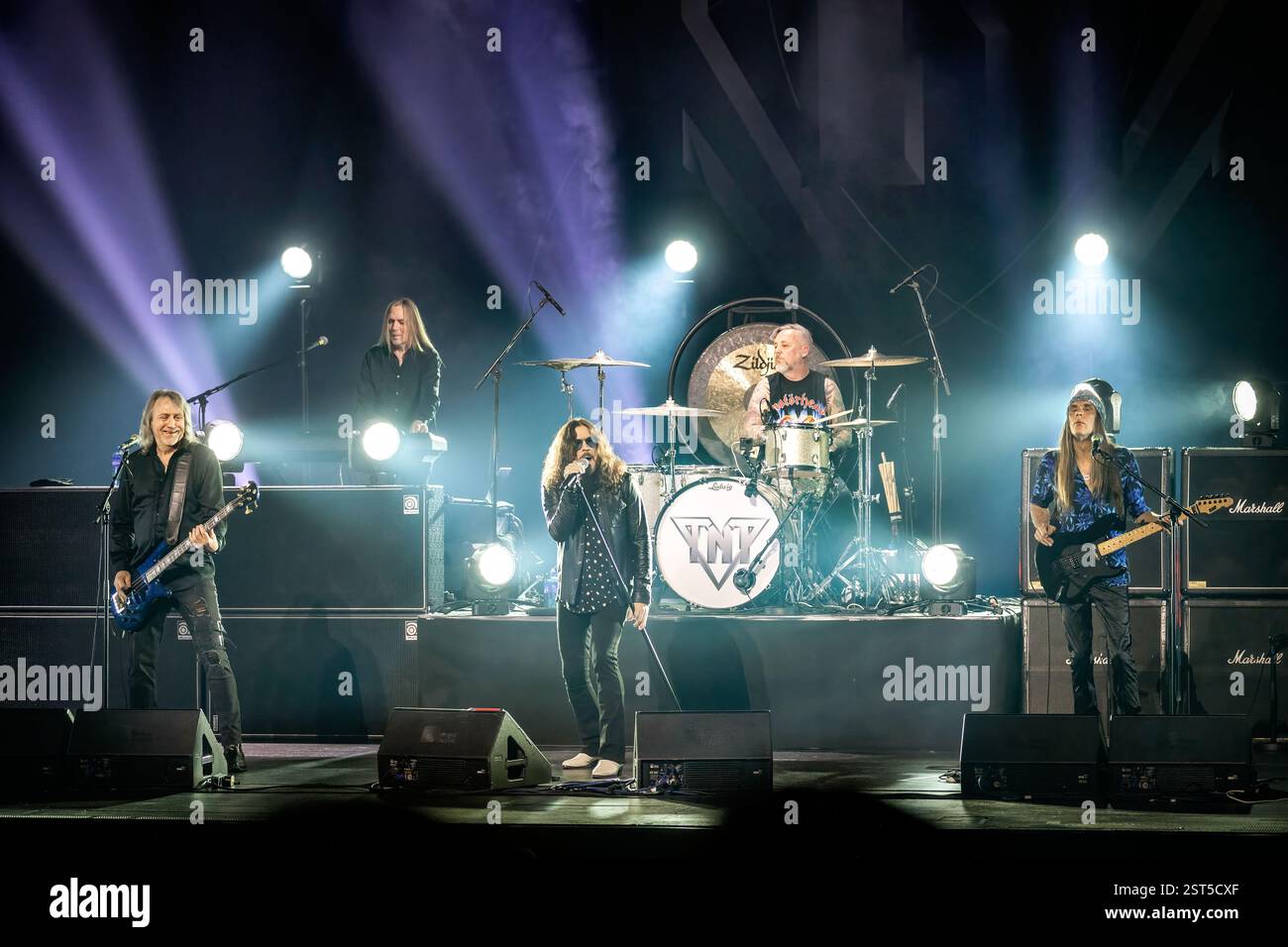 Oslo, Norway. 16th, February 2025. The Norwegian heavy metal band TNT ...