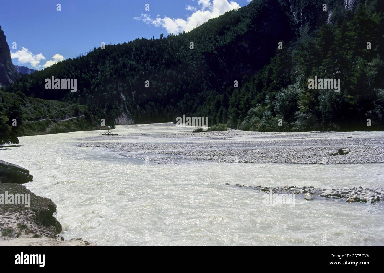 Kali river in kumaon at himalayas India, Asia Stock Photo - Alamy