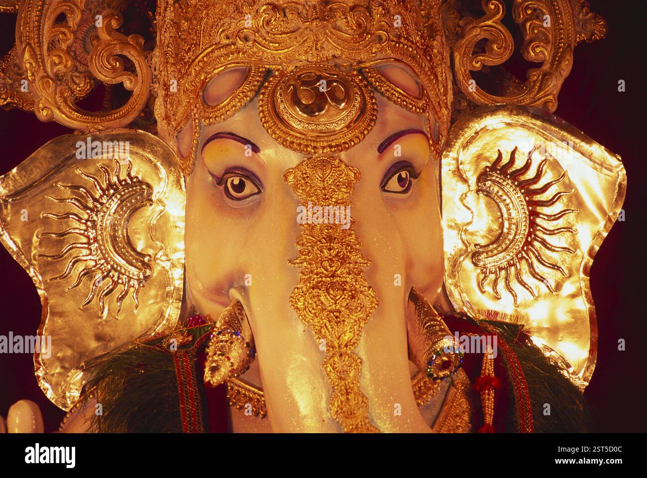Lord Ganesh ganpati Festival close ups of face Elephant head Lord, pune ...