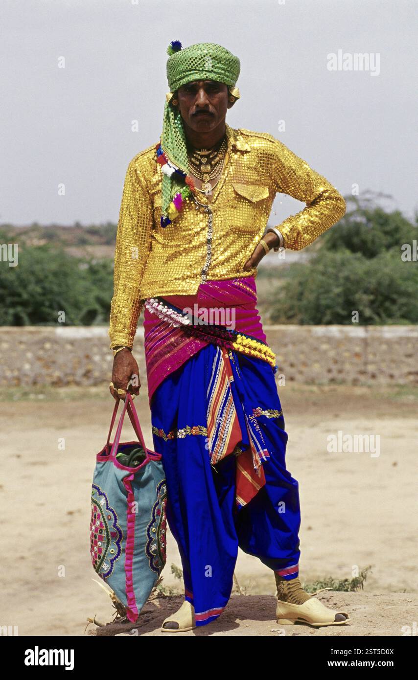 Man in traditional bharvad, Tarnetar fair, Than, Gujarat, India No ...