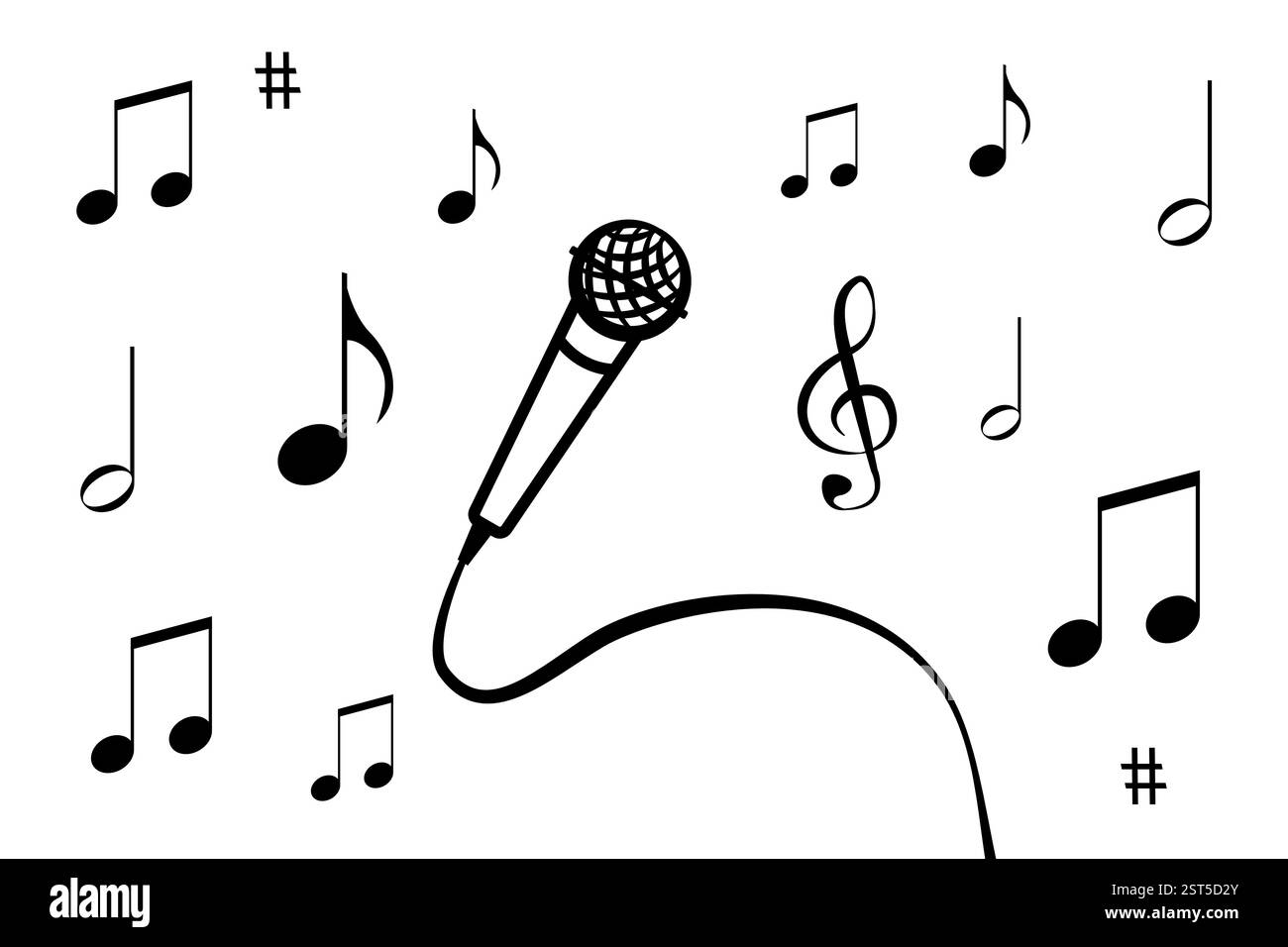 Musical talking Black and White Stock Photos & Images - Alamy
