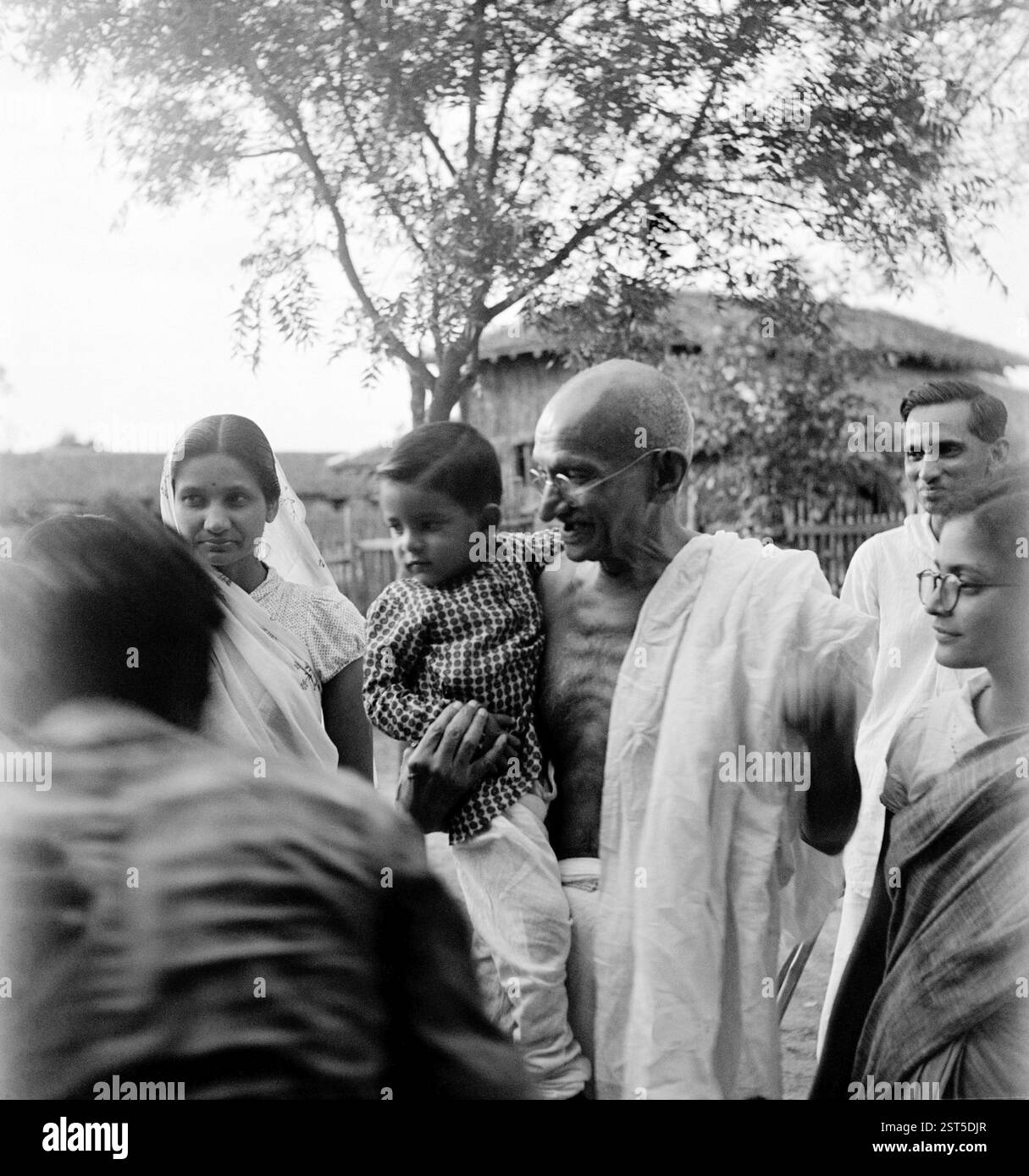Mahatma Gandhi carrying a boy at Sevagram Ashram, wardha, Maharashtra ...