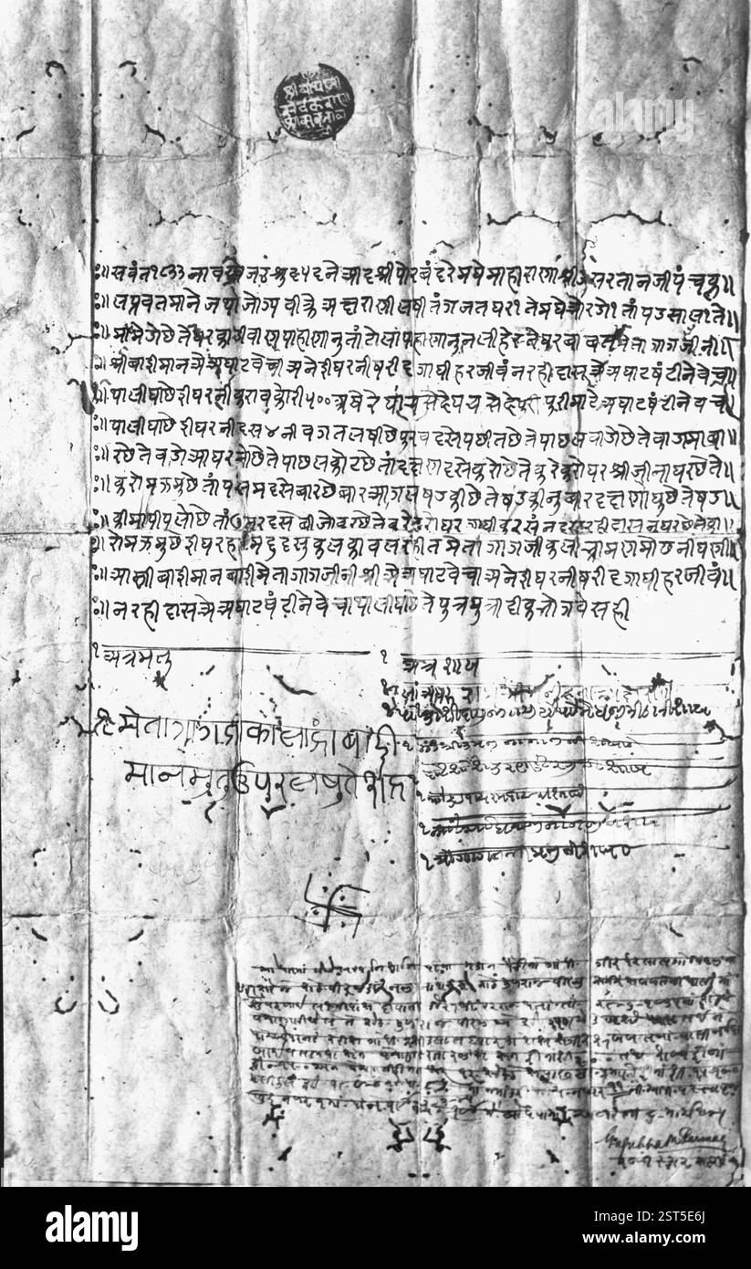 Purchase contract of the house in which Mahatma Gandhi was born on ...
