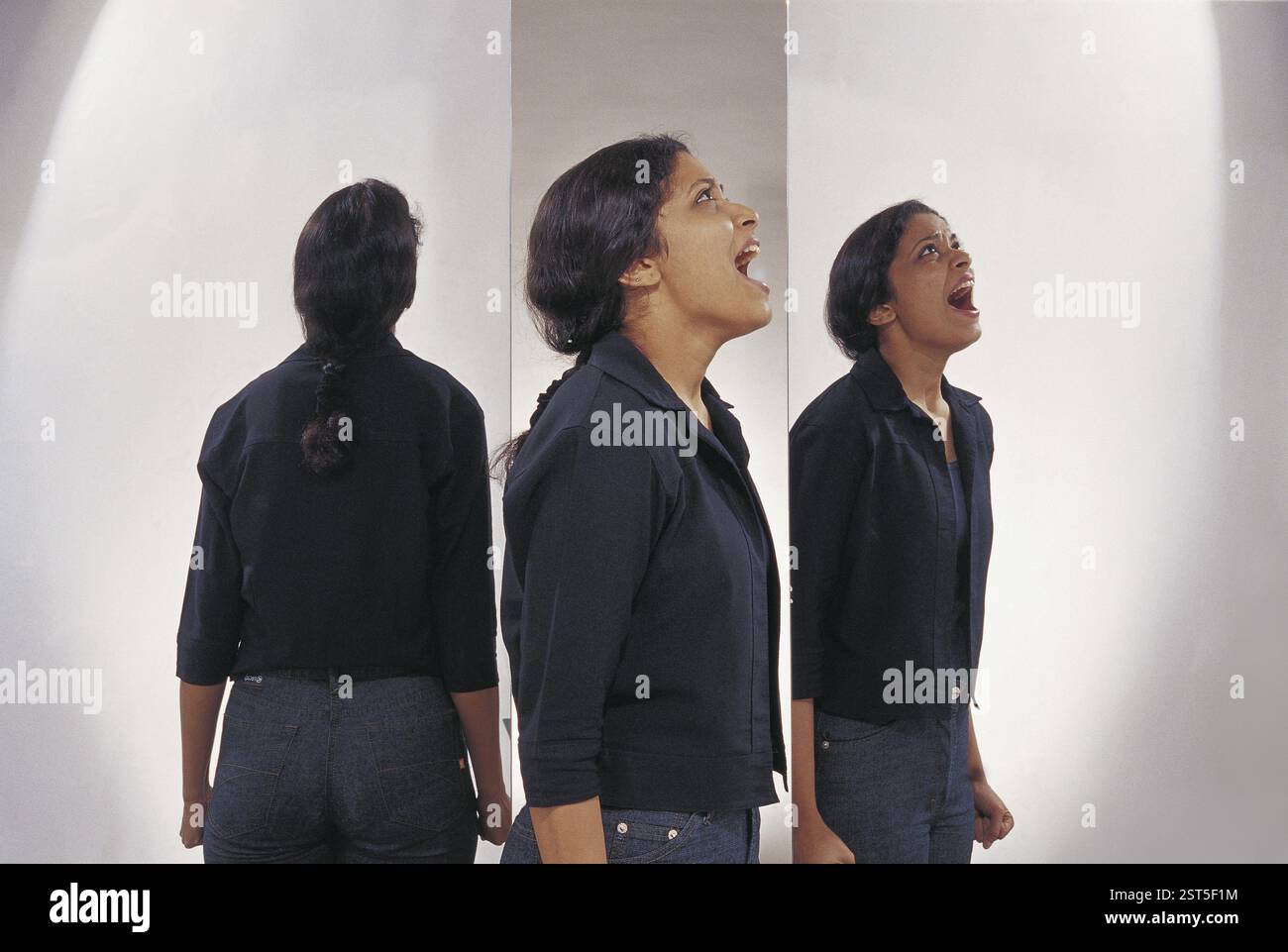 Reflection woman mirroring hi-res stock photography and images - Alamy