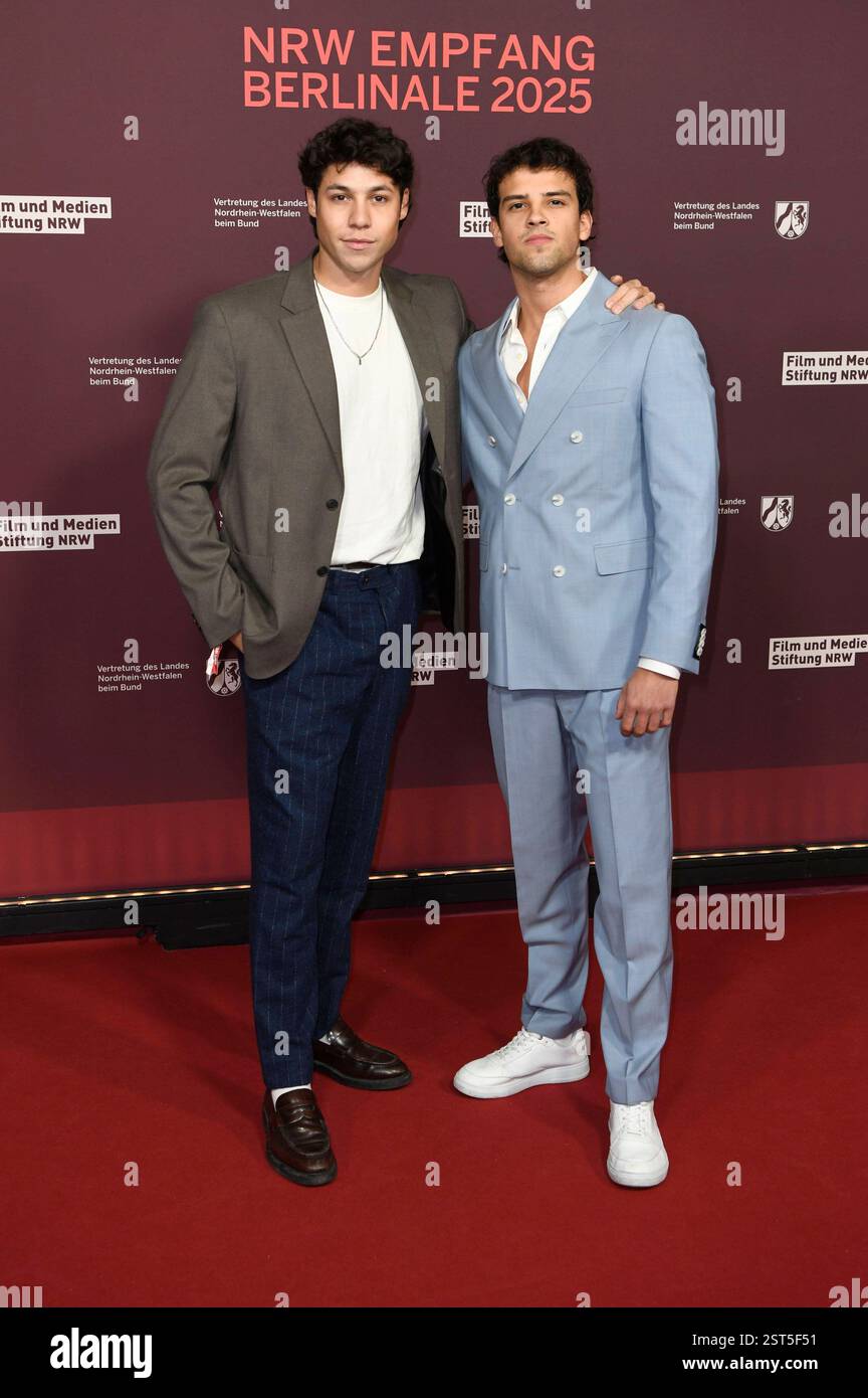 Leon Klein und Ilyes Raoul beim 22. NRW Empfang des Landes NRW und der Film- und Medienstiftung ...