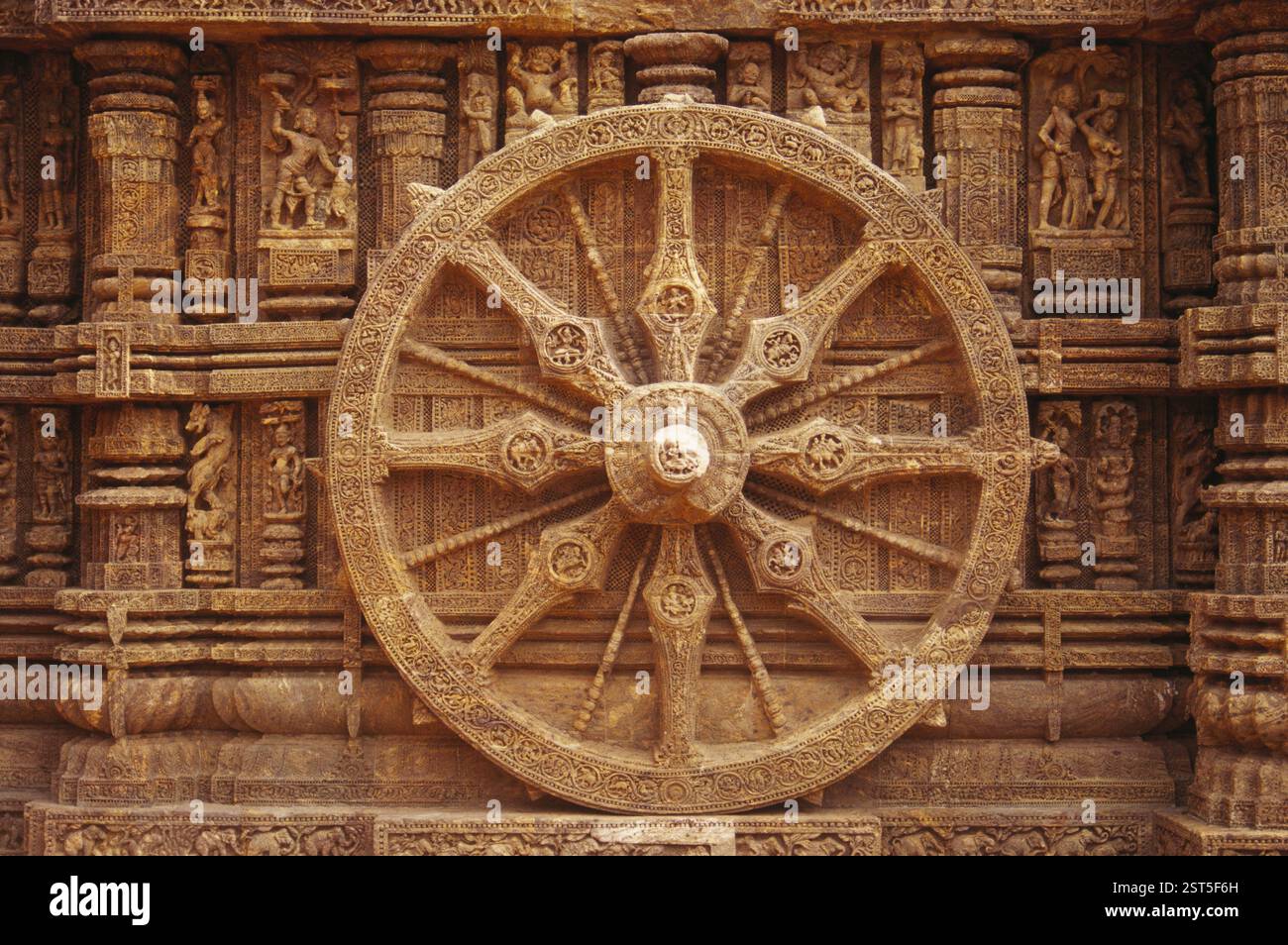 Wheel of Sun temple of Konarak World Heritage monument, Konarak, Orissa ...