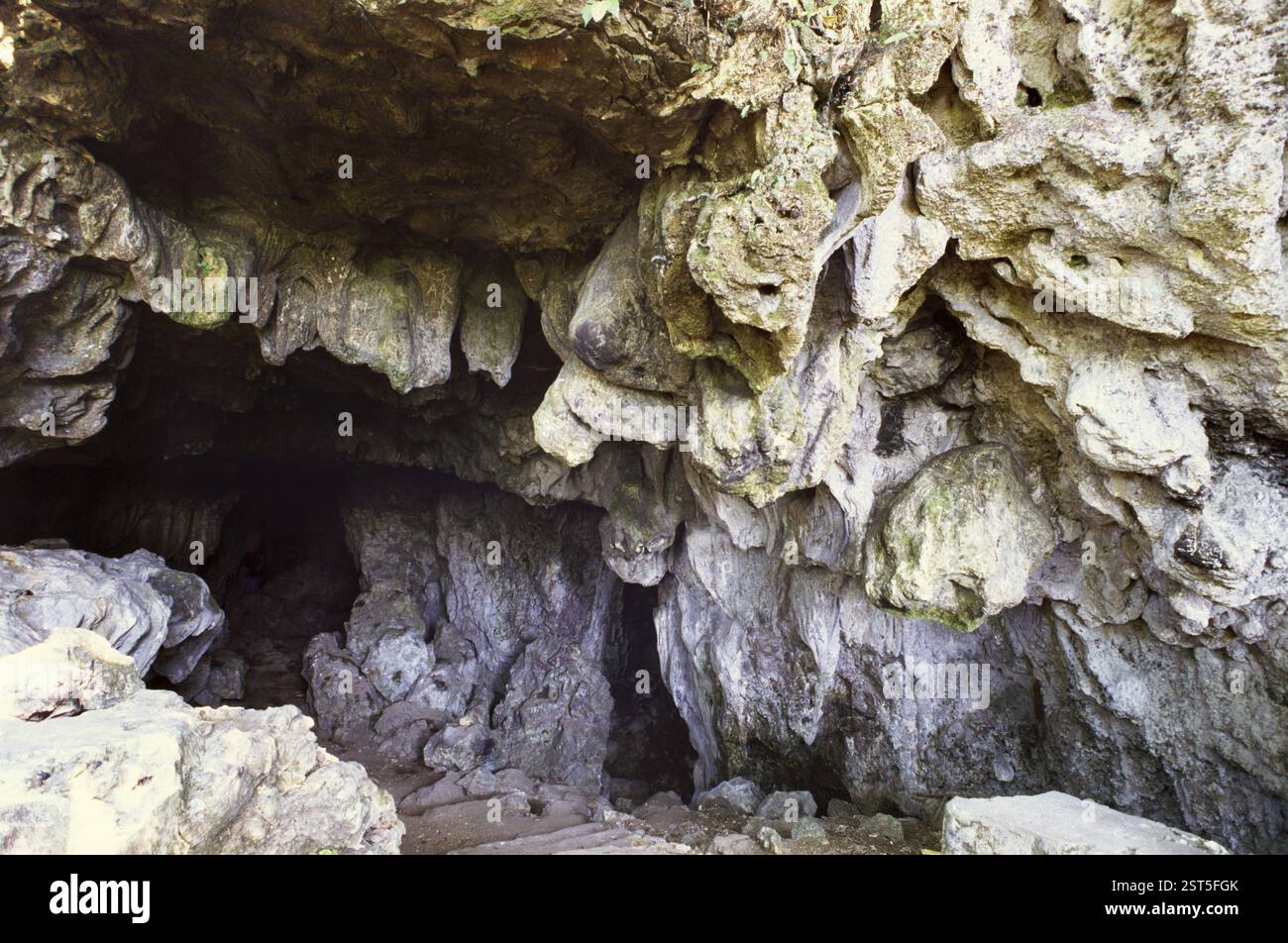 Mawsmai cave, Limestone caves near Cherrapunji, Meghalaya, India, Asia ...