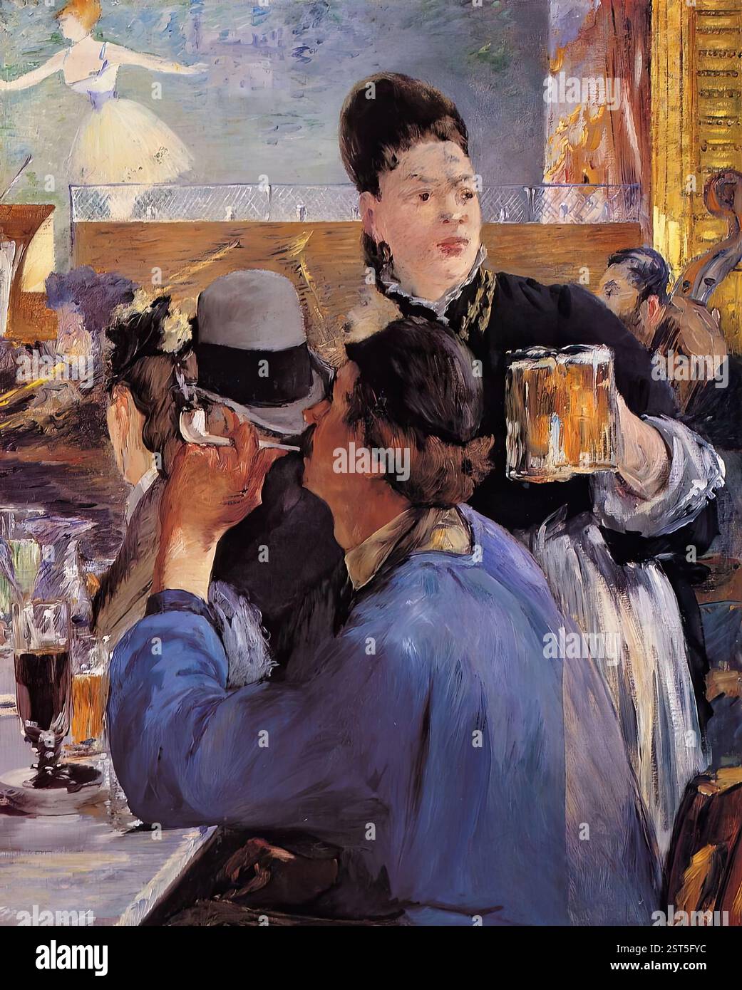 Edouard Manet painting - Corner in a Cafe-Concert Stock Photo - Alamy