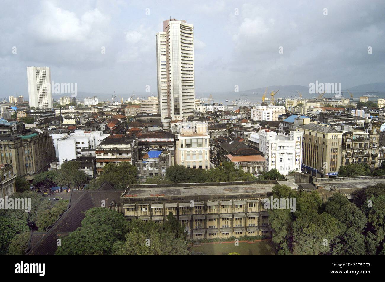 Reserve Bank of India building and Bombay Stock Exchange in old city of ...