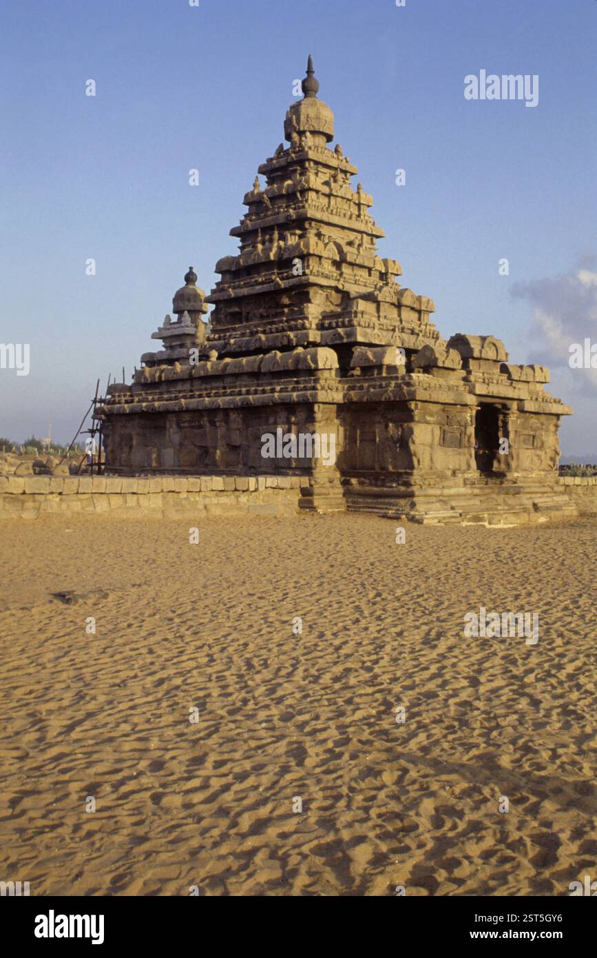Mahabalipuram shore Temple near Madras Chennai in Tamil Nadu, India ...