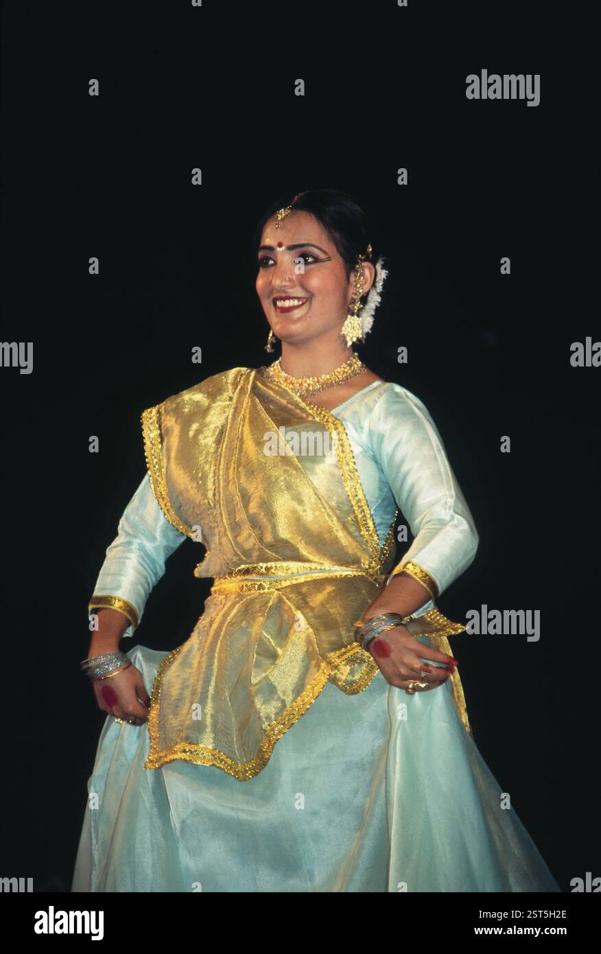 Kathak, woman performing classical dance of India MR Stock Photo - Alamy