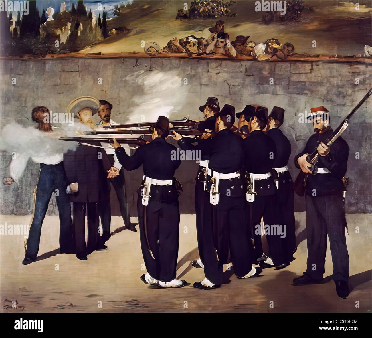 Edouard Manet painting The Execution of the Emperor Maximillian 1 Stock ...
