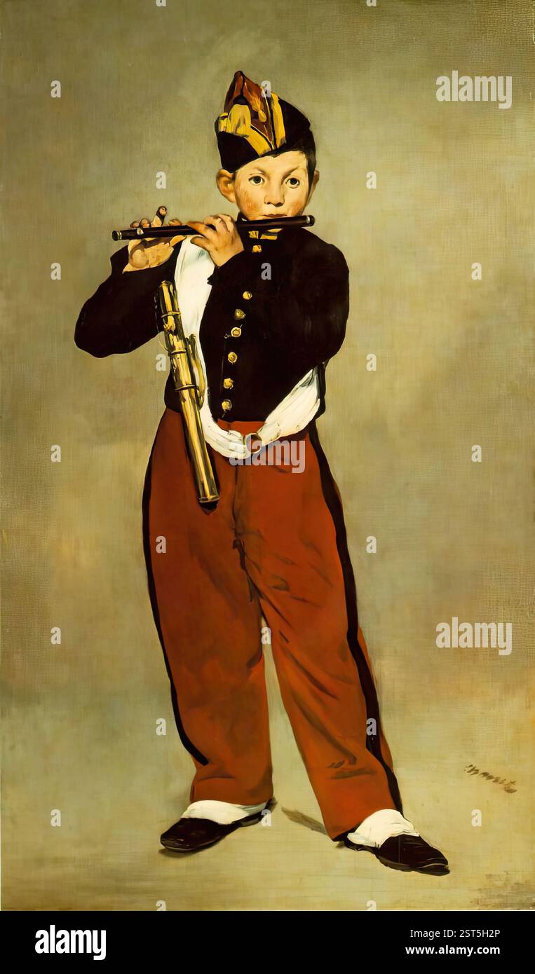 Edouard Manet painting - the fifer Stock Photo - Alamy