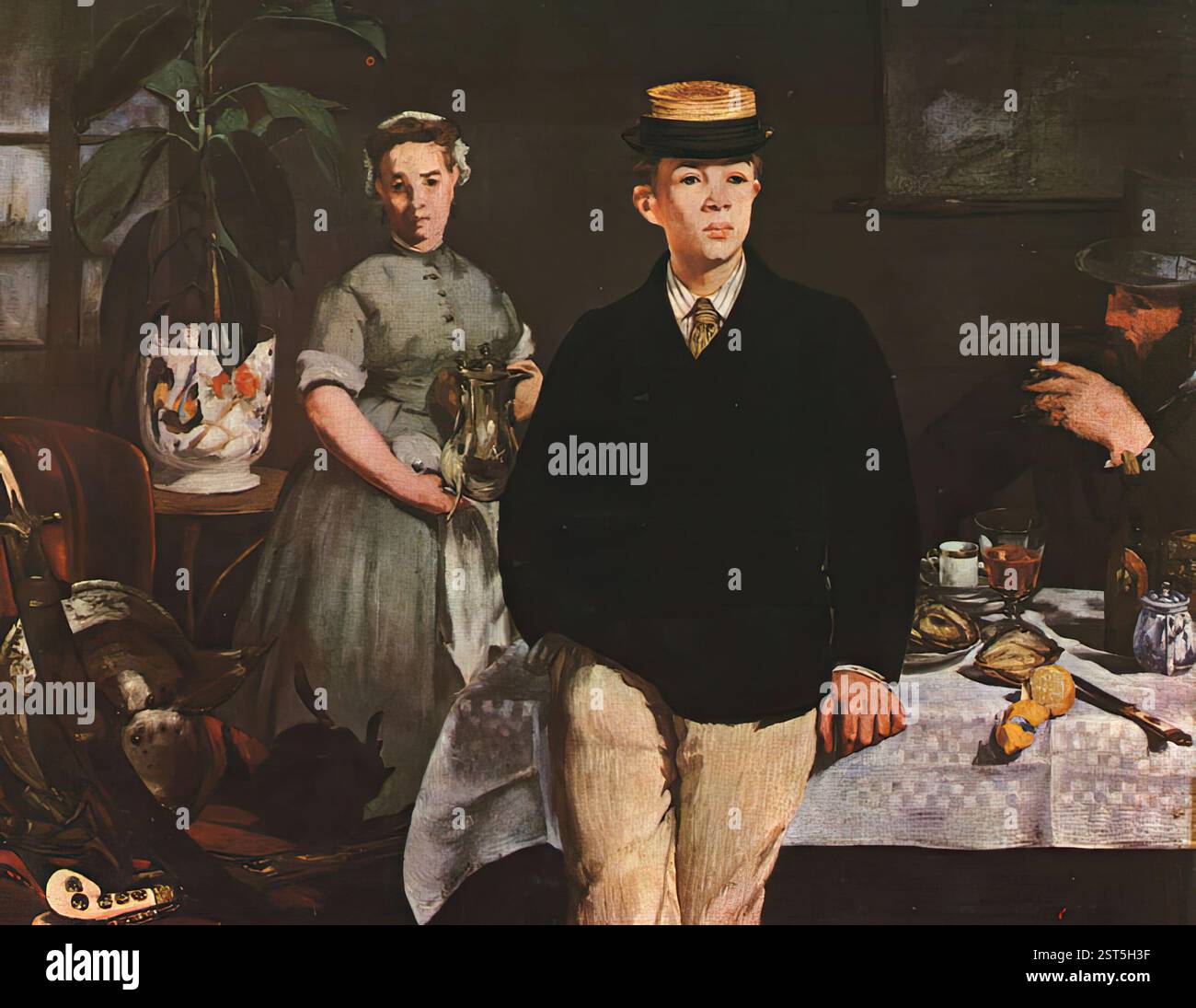 Edouard Manet painting The Luncheon in the Studio Stock Photo - Alamy