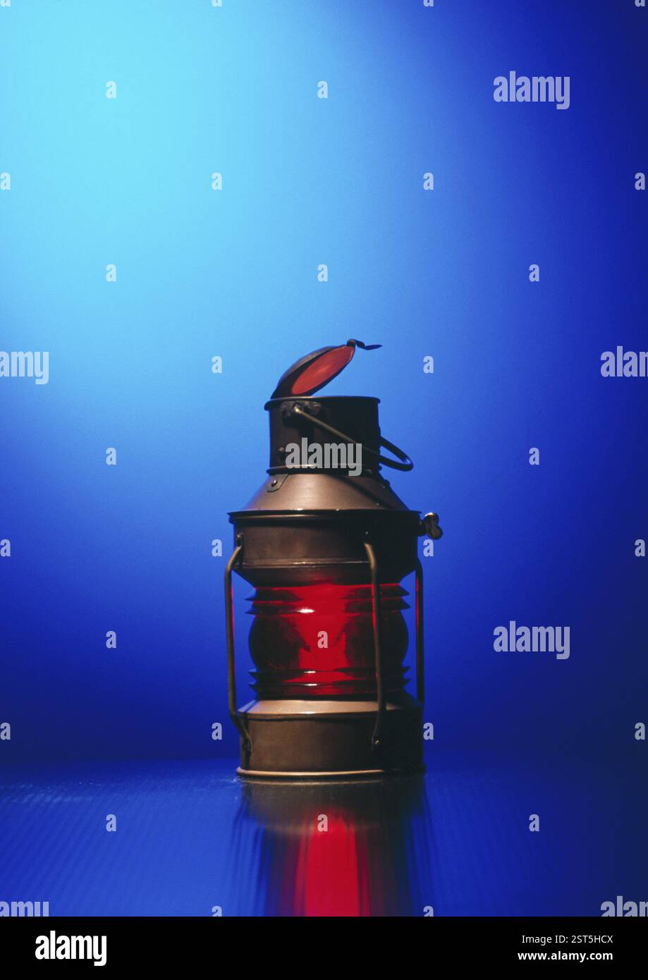 Shipping, red signal, india Stock Photo - Alamy