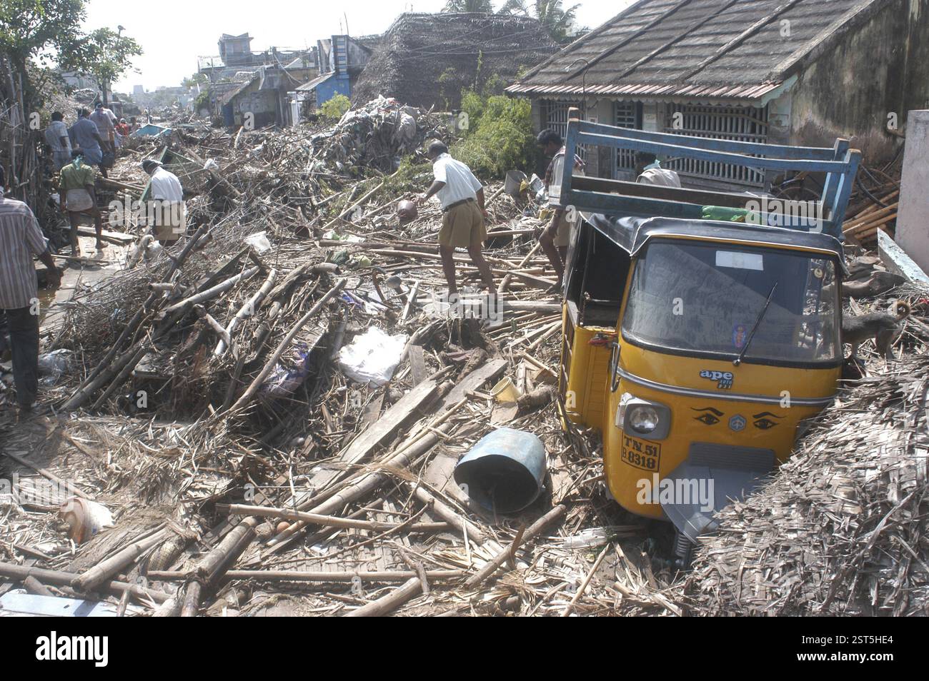Damage, Natural Disaster Tsunami Earthquake on Sea Floor, Nagapattinum ...