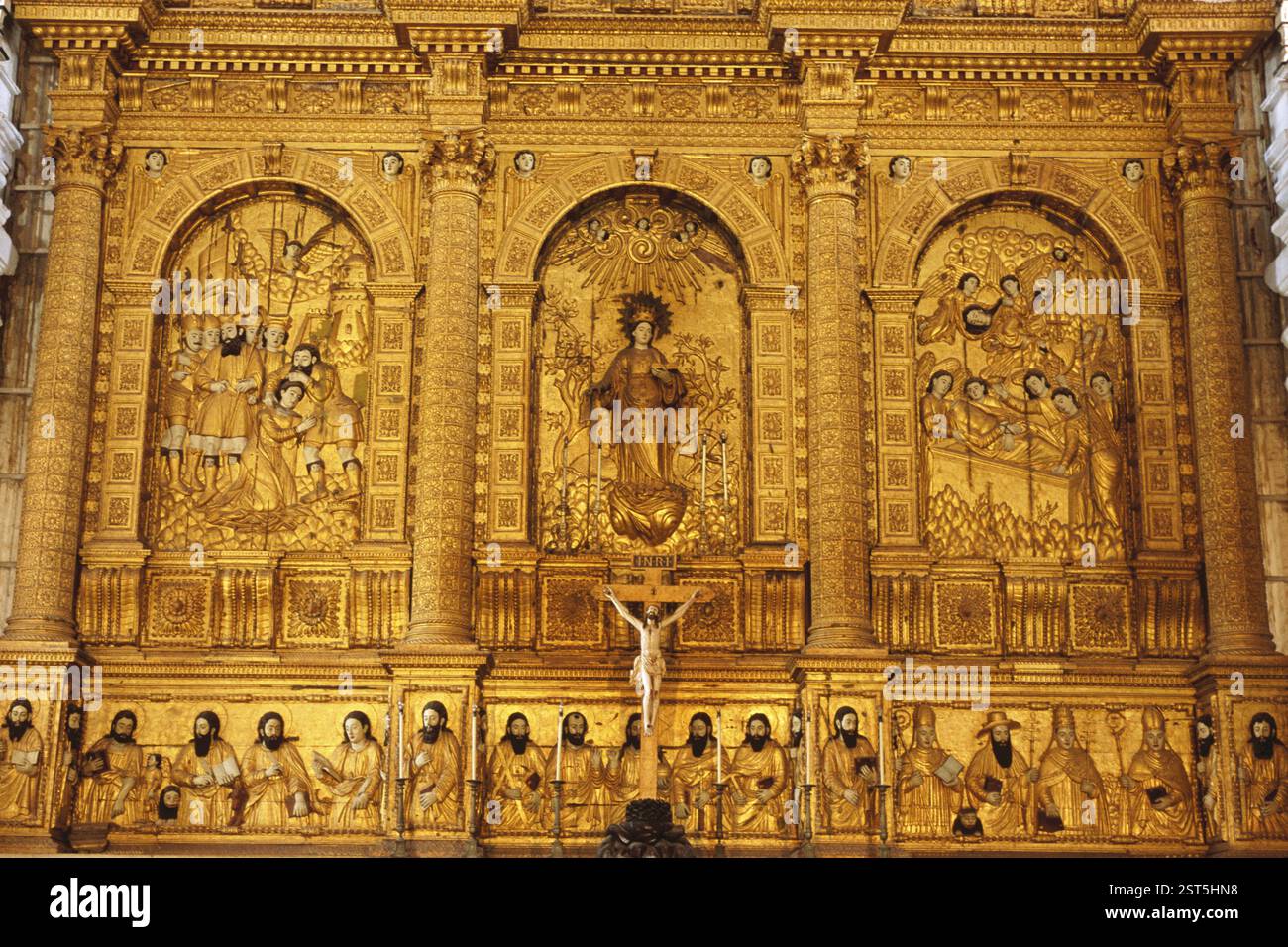 SE Cathedral church (cathedral of St Catherine), old goa, india Stock ...