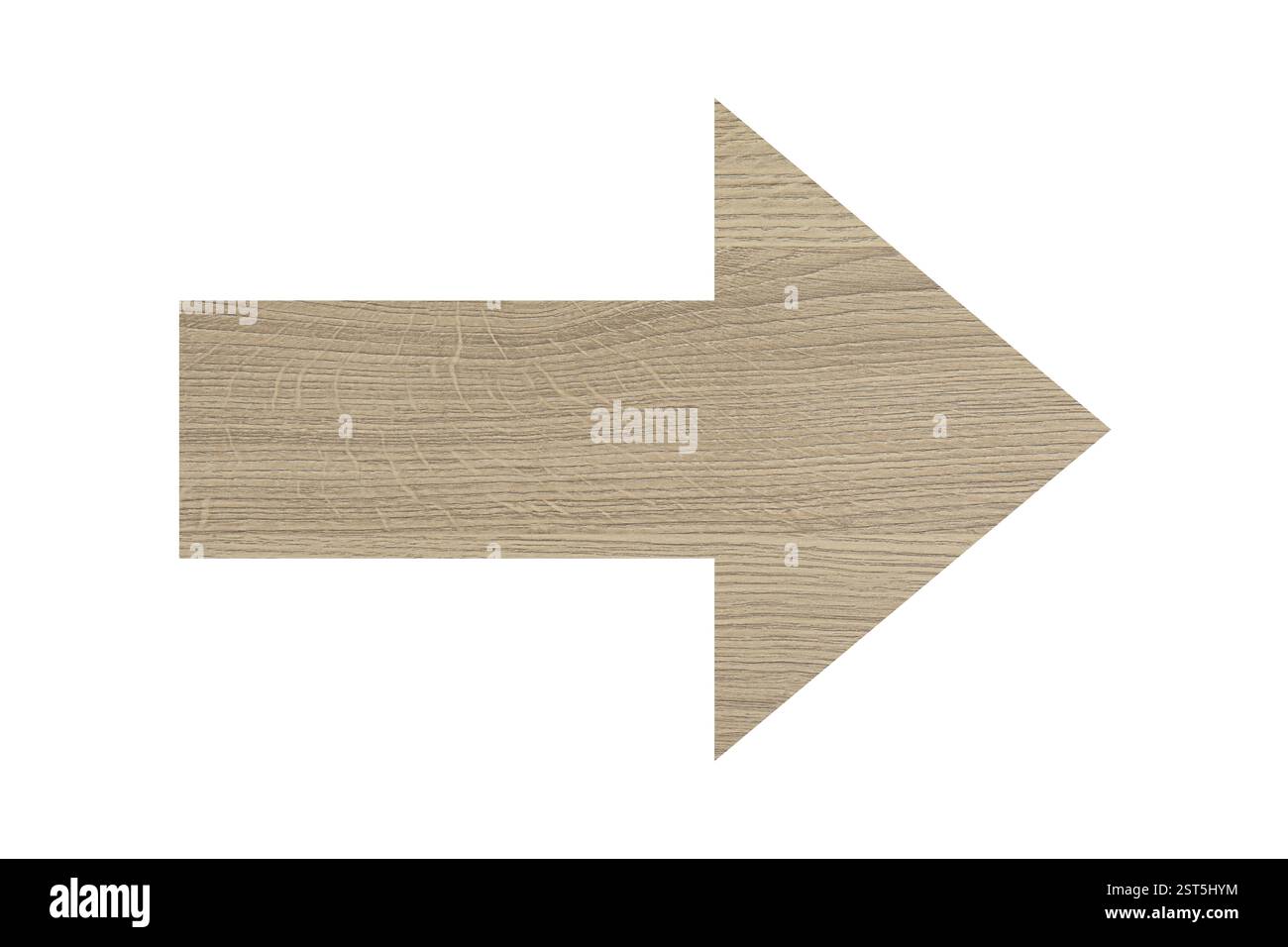 Arrow with wooden texture isolated on white Stock Photo - Alamy