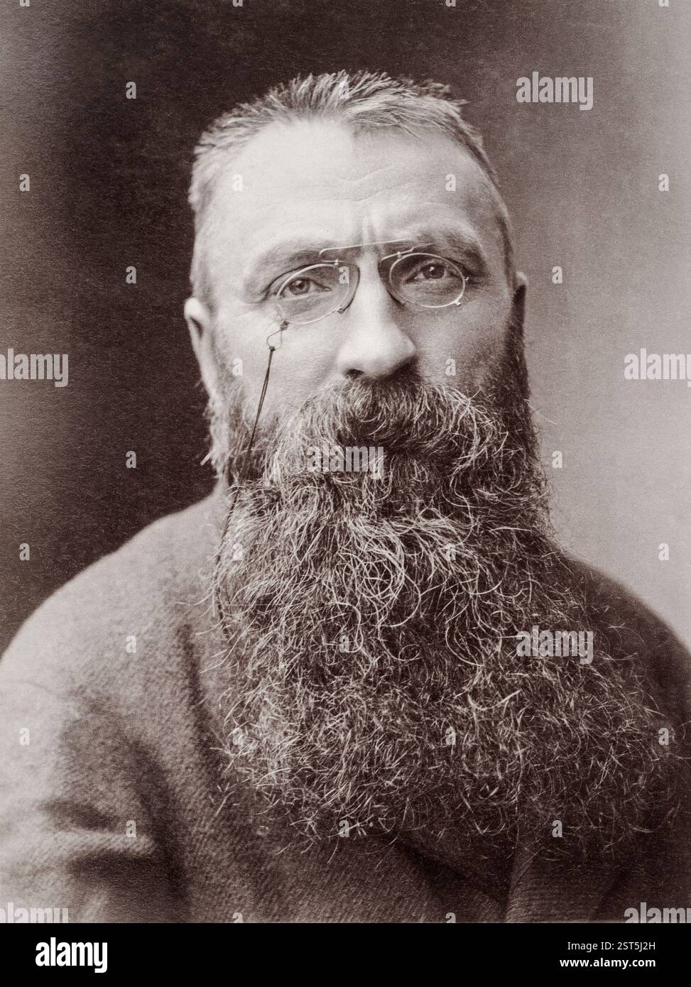 Auguste Rodin. Portrait photograph of the French sculptor François ...