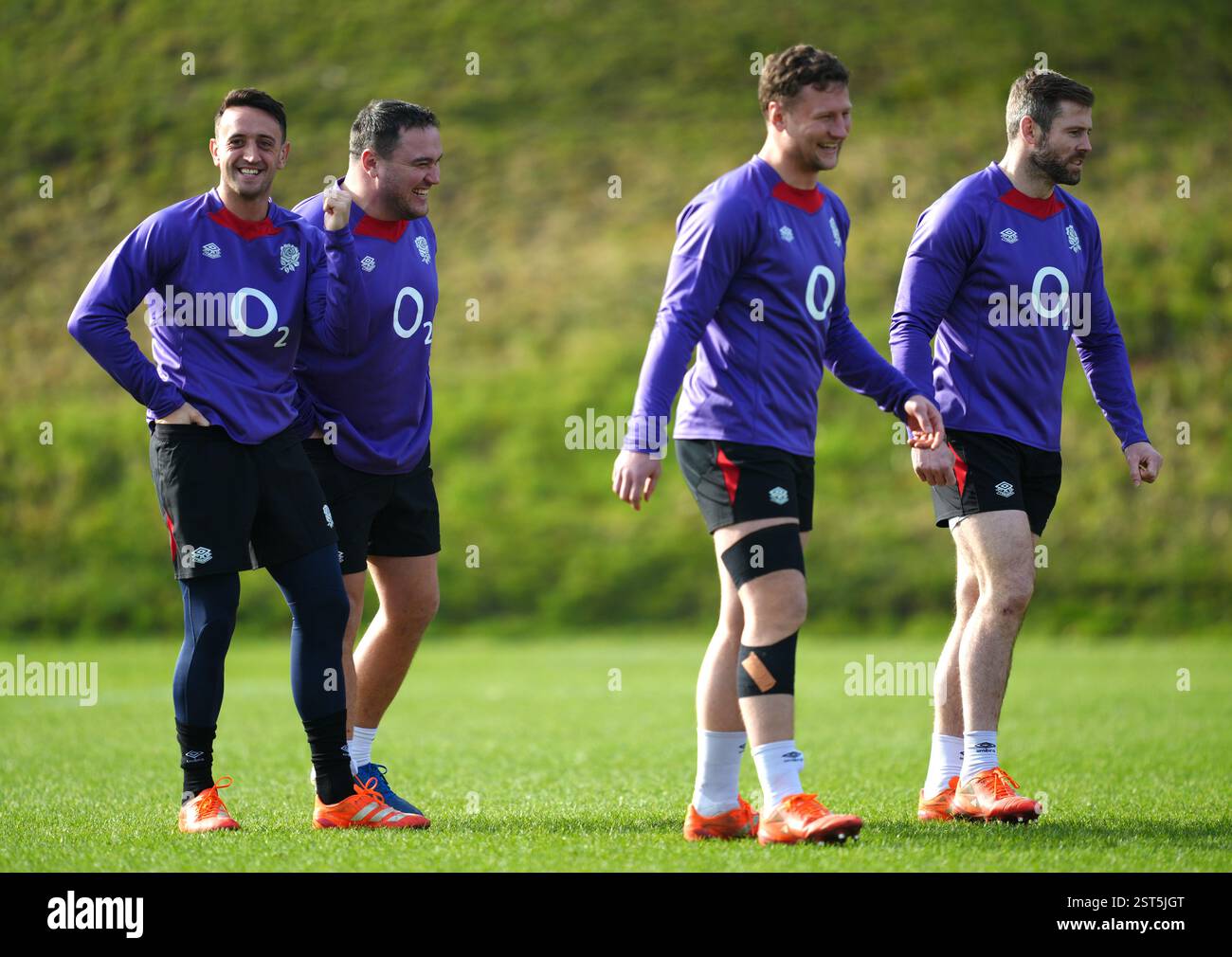England's Alex Mitchell, Jamie George, Fraser Dingwall and Elliot Daly ...