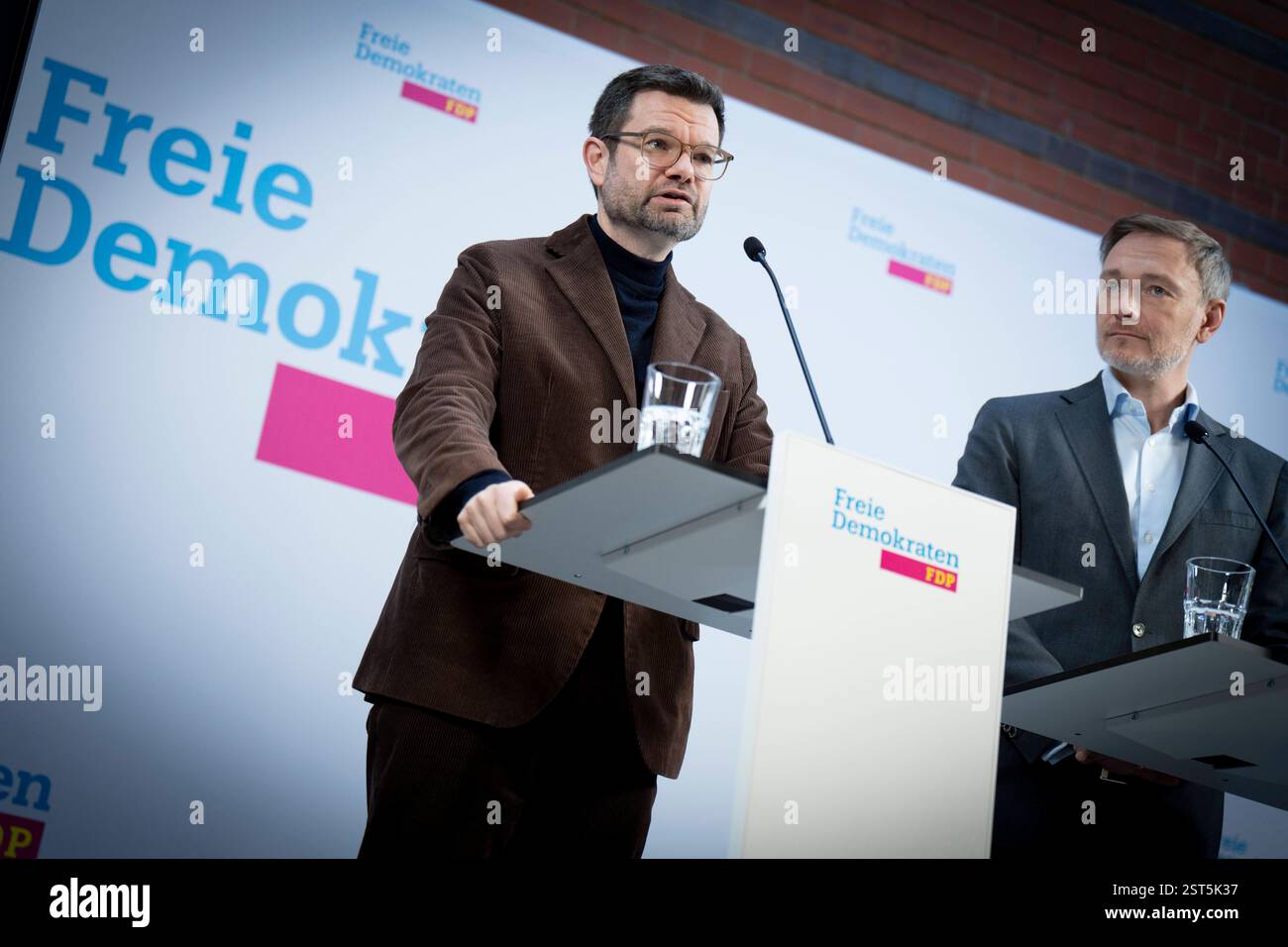 Pressekonferenz, FDP, Marco Buschmann, Christian Lindner ...