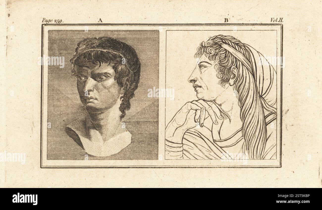 Marcus Junius Brutus, assassin of Caesar, c.85-42 BC portrait by Henry ...