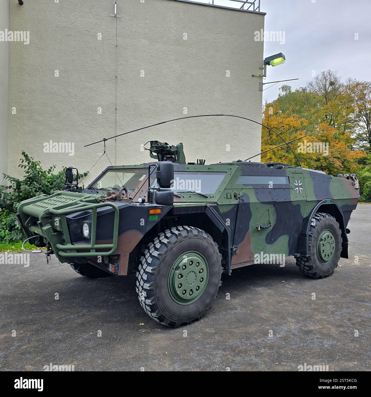 Armored Military Vehicle in Camouflage Designed for Stealth and ...