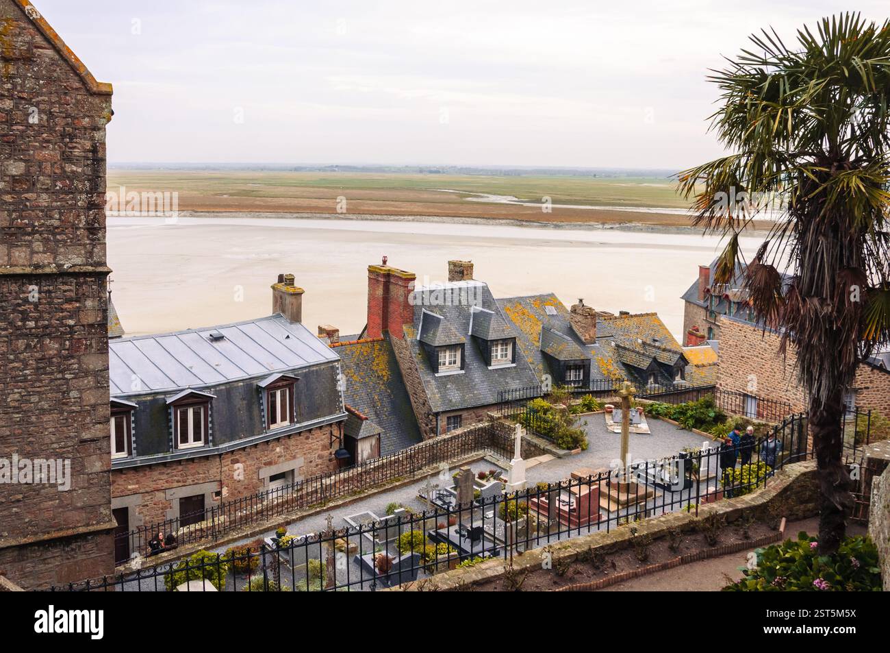 Mont Saint-Michel, France - January 25, 2016: A picturesque view of the ...