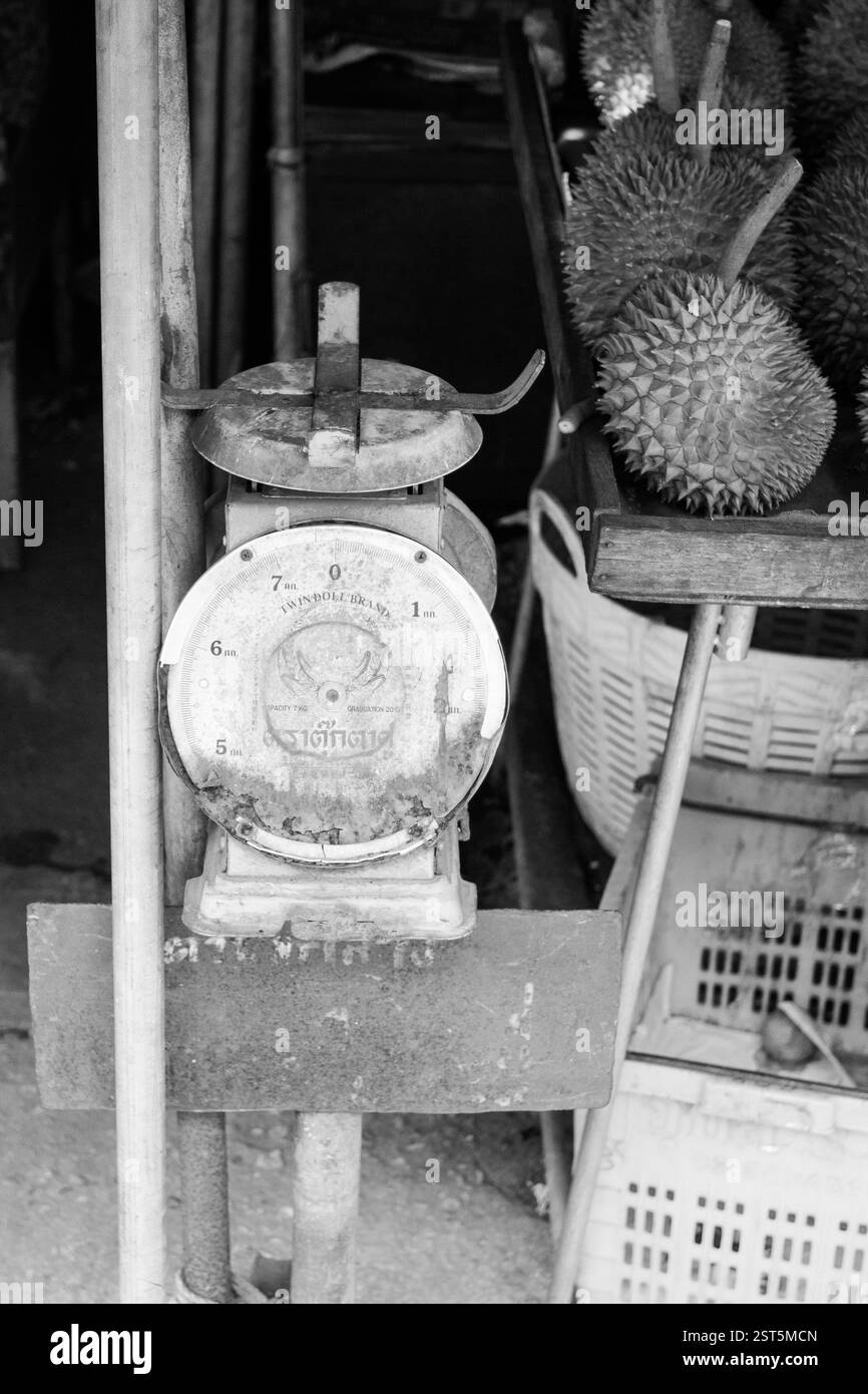 Traditional asian market Black and White Stock Photos & Images - Alamy